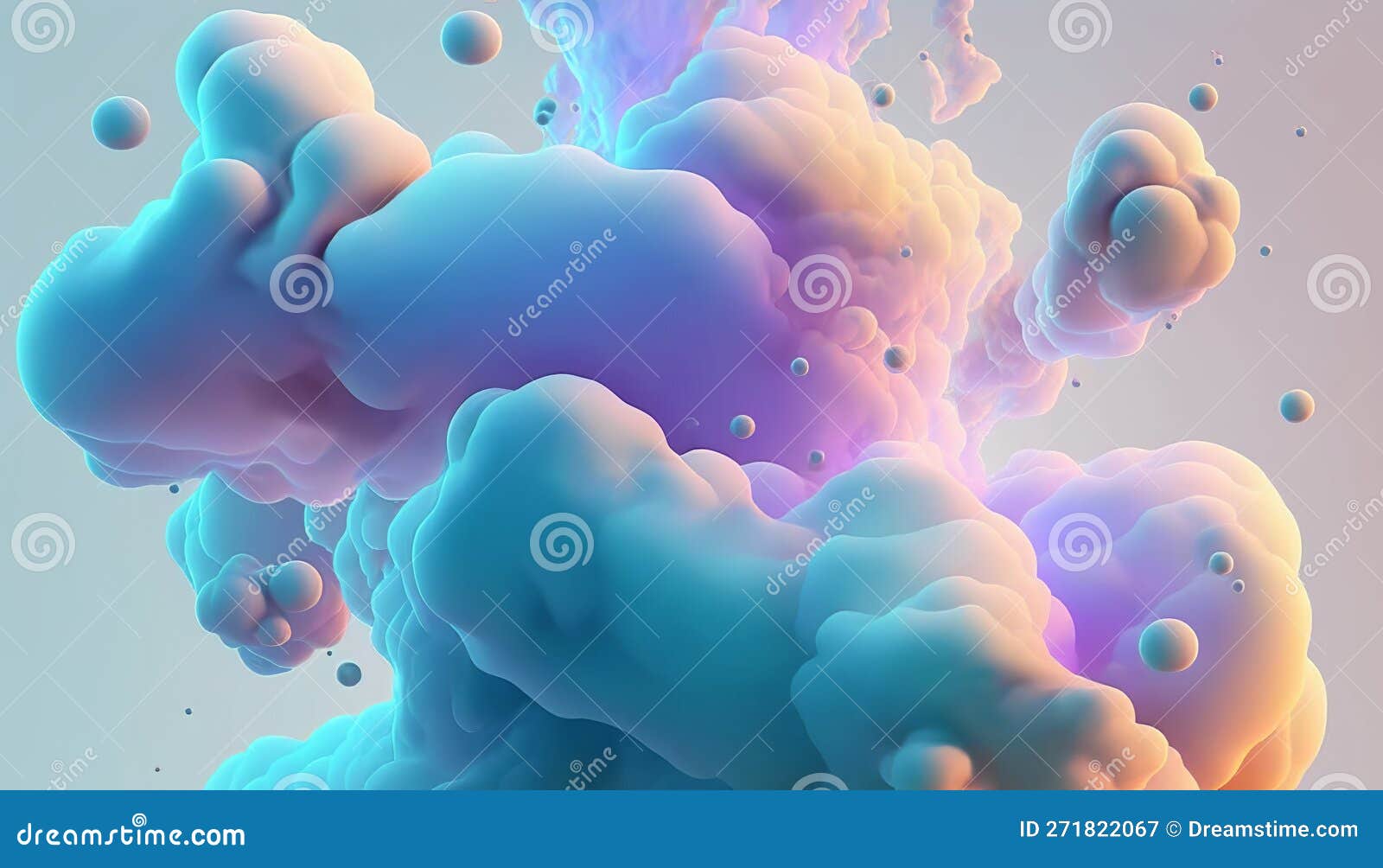 Cloud Creative Background. Using Your IU UX Design. Stock Illustration ...