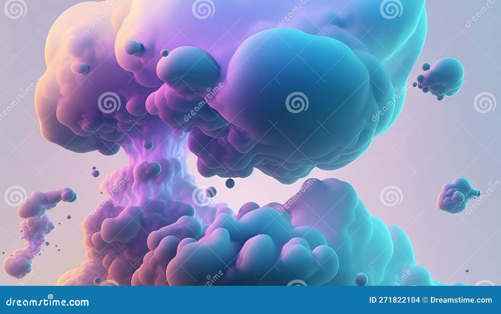 Cloud Creative Background. Using Your IU UX Design. Stock Illustration ...
