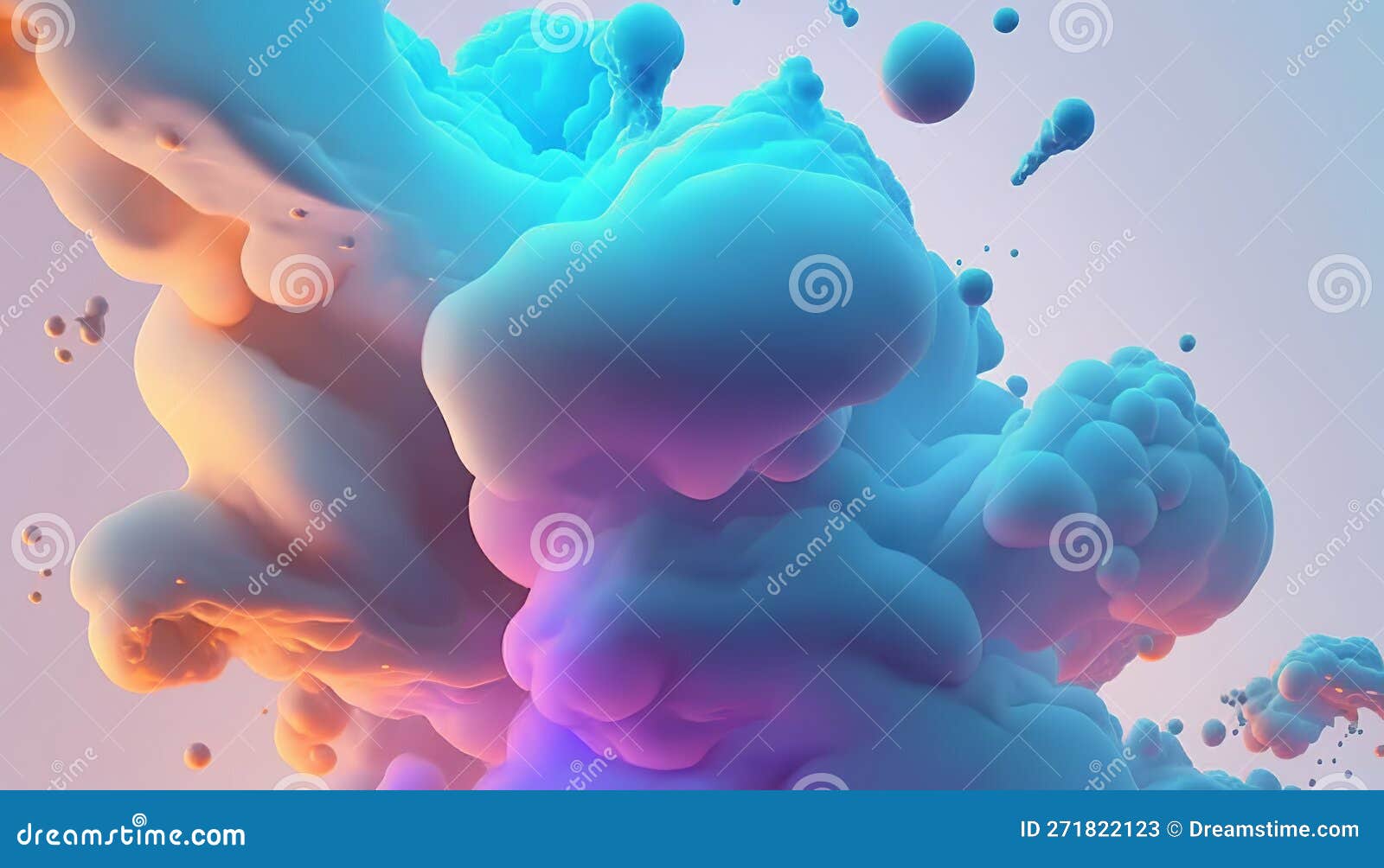 Cloud Creative Background. Using Your IU UX Design. Stock Illustration ...