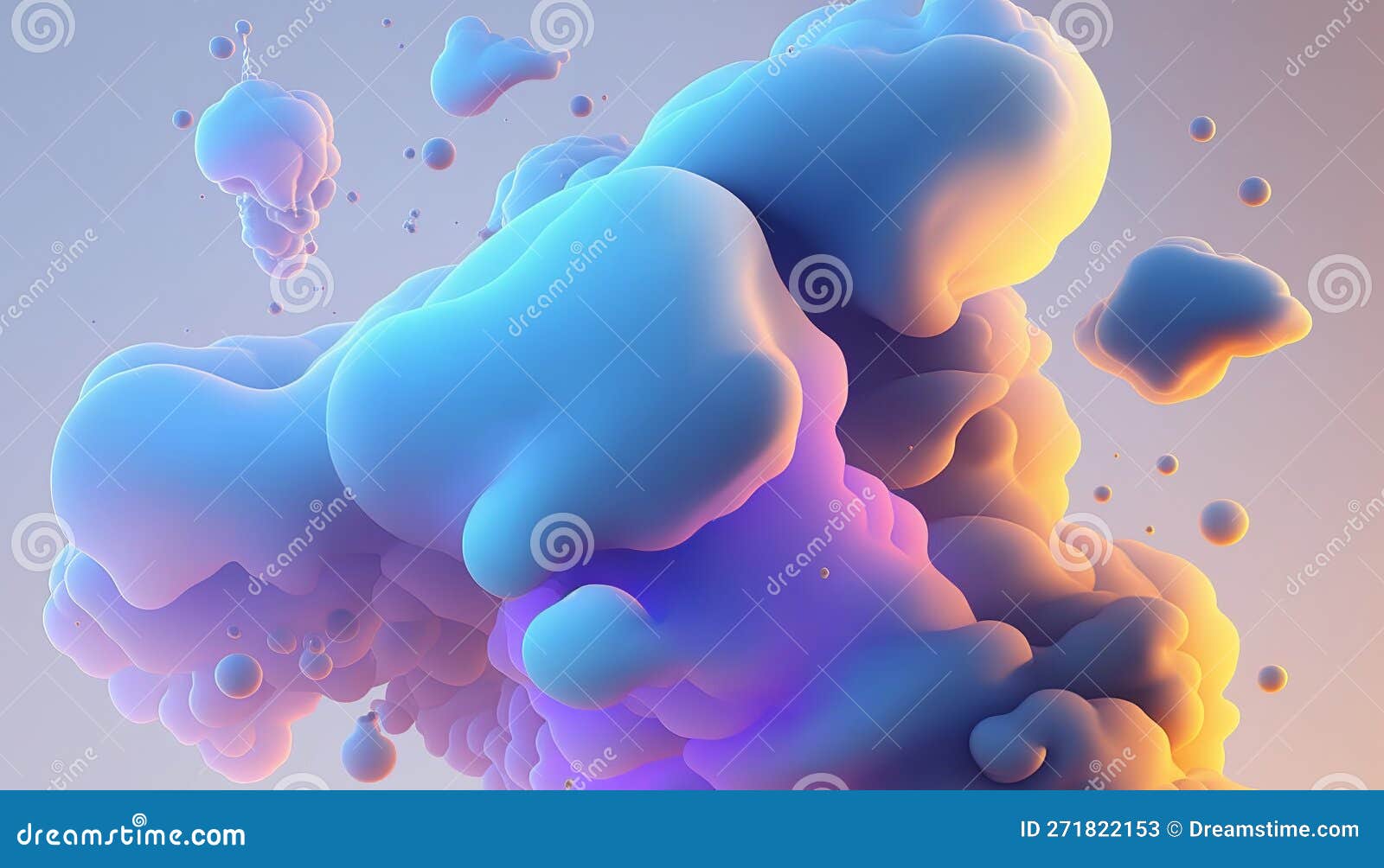 Cloud Creative Background. Using Your IU UX Design. Stock Illustration ...