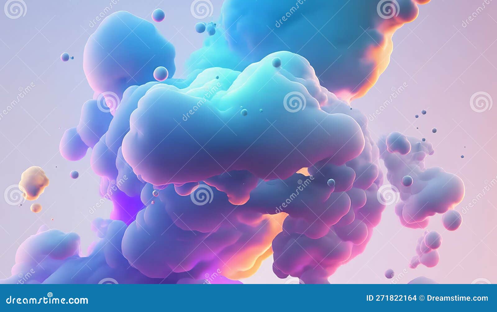 Cloud Creative Background. Using Your IU UX Design. Stock Illustration ...