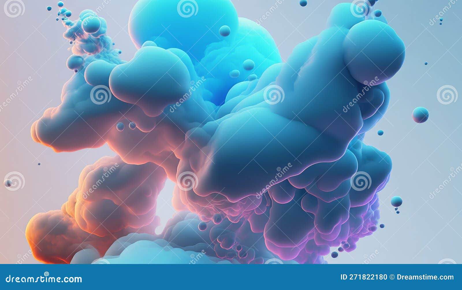 Cloud Creative Background. Using Your IU UX Design. Stock Illustration ...