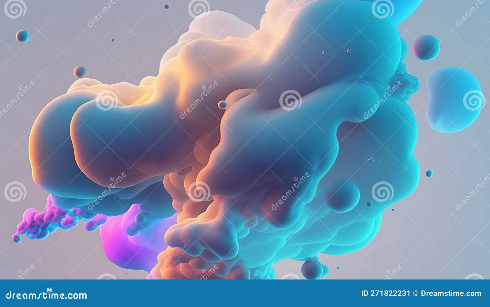 Cloud Creative Background. Using Your IU UX Design. Stock Illustration ...