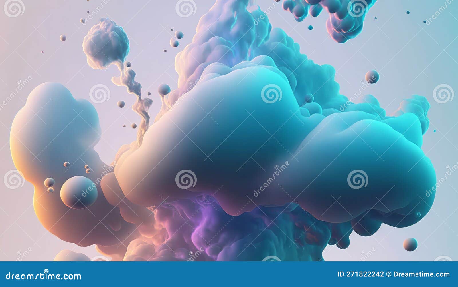Cloud Creative Background. Using Your IU UX Design. Stock Illustration ...