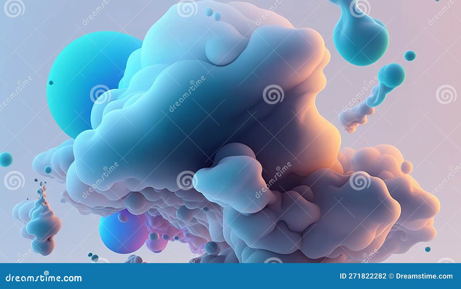 Cloud Creative Background. Using Your IU UX Design. Stock Illustration ...