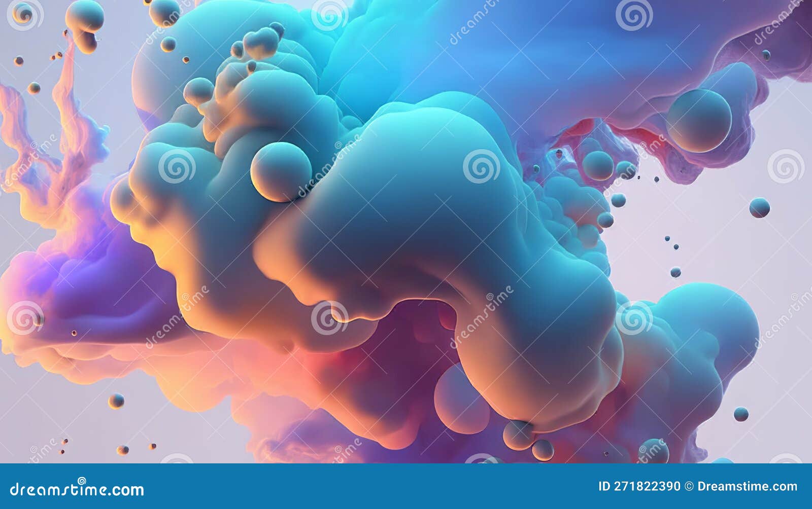 Cloud Creative Background. Using Your IU UX Design. Stock Illustration ...
