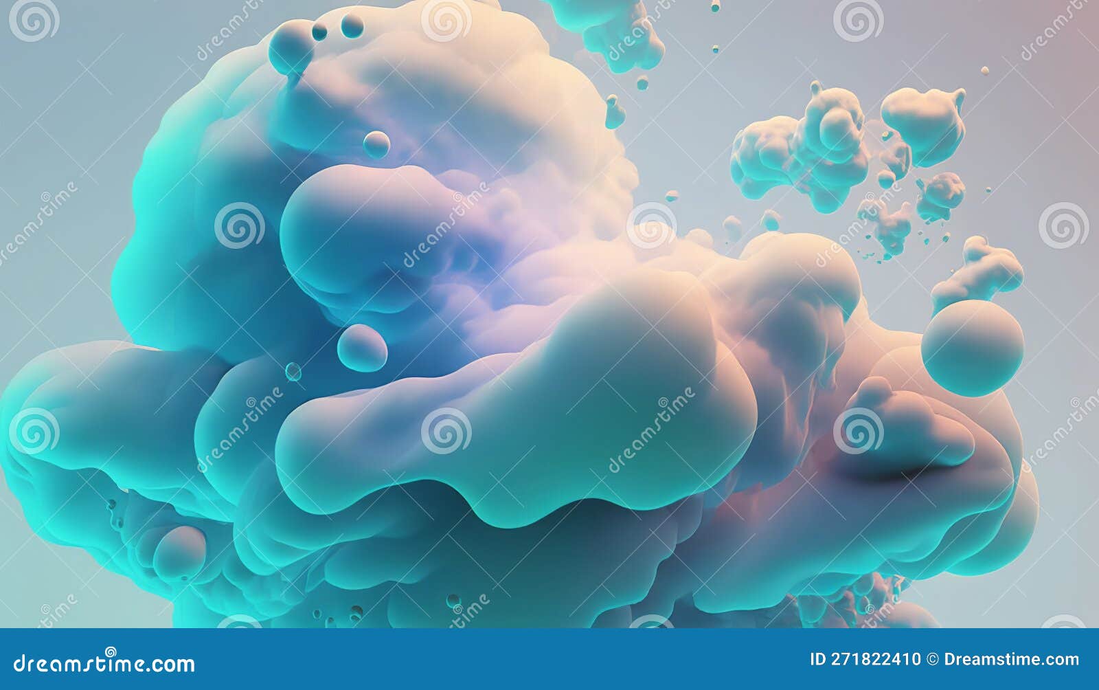 Cloud Creative Background. Using Your IU UX Design. Stock Illustration ...