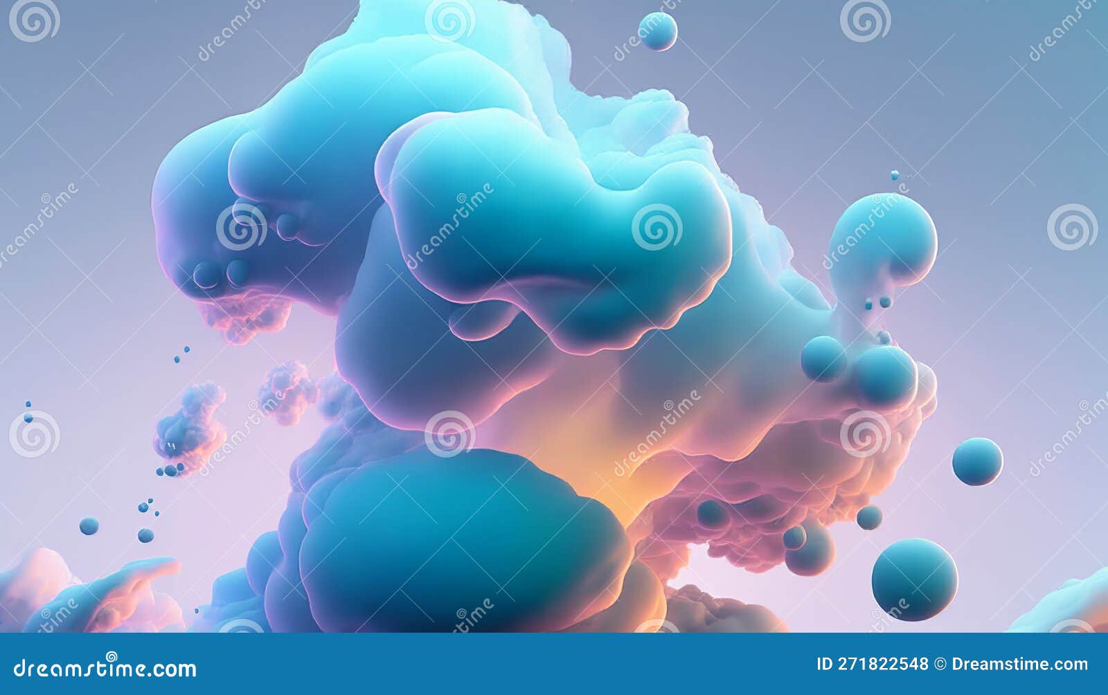 Cloud Creative Background. Using Your IU UX Design. Stock Illustration ...