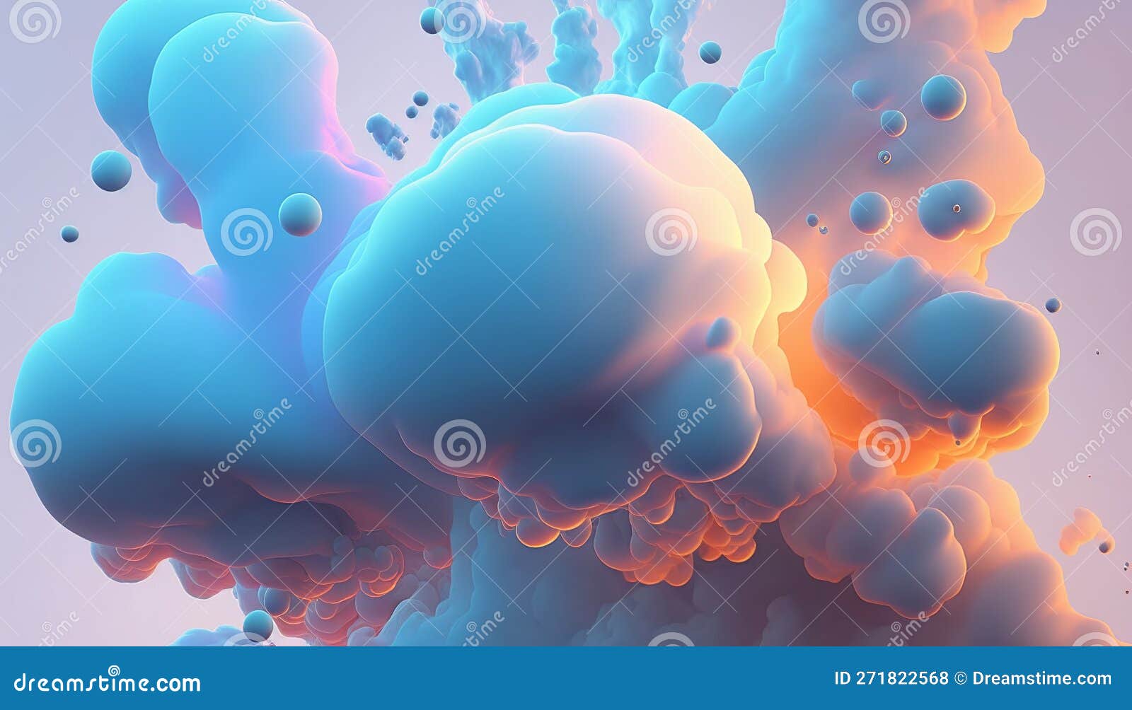 Cloud Creative Background. Using Your IU UX Design. Stock Illustration ...