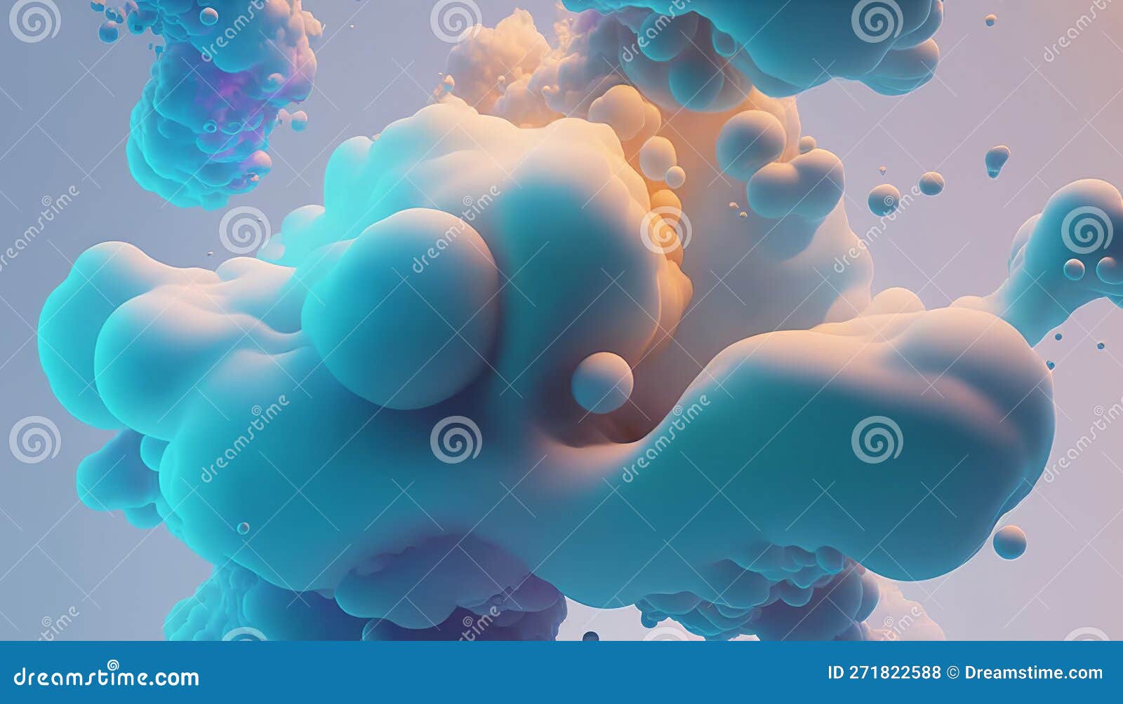 Cloud Creative Background. Using Your IU UX Design. Stock Illustration ...