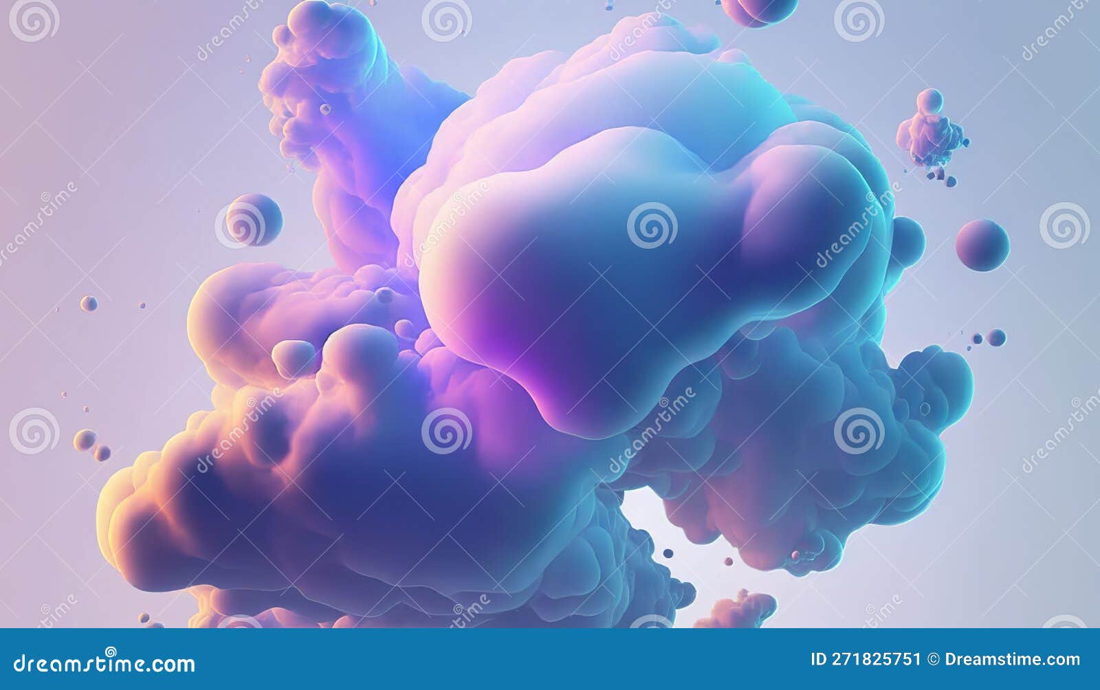 Cloud Creative Background. Using Your IU UX Design. Stock Image - Image ...