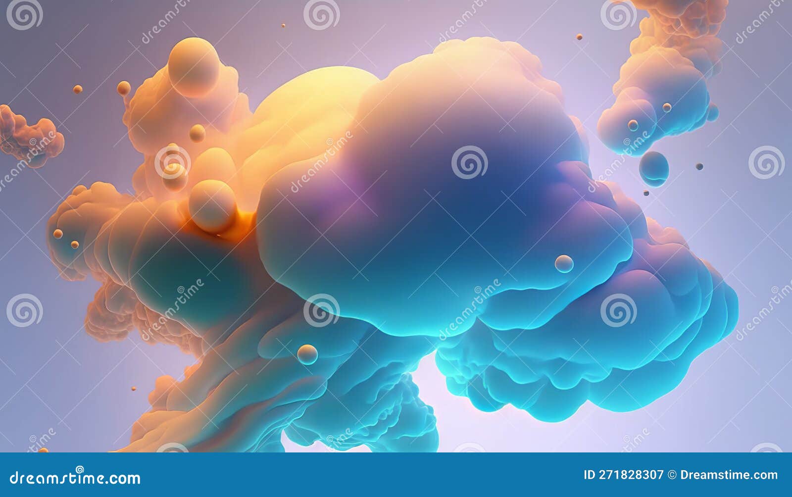 Cloud Creative Background. Using Your IU UX Design. Stock Illustration ...