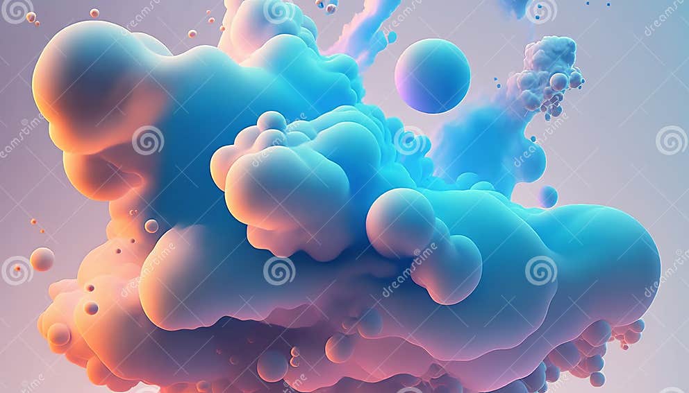 Cloud Creative Background. Using Your IU UX Design. Stock Illustration ...