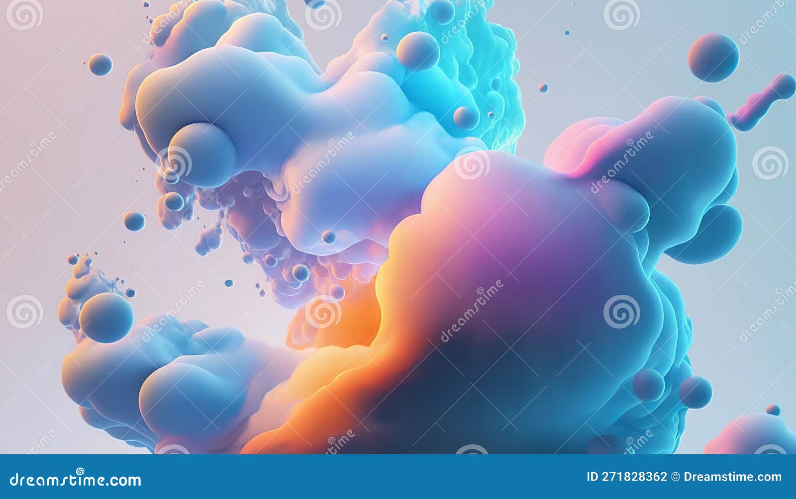 Cloud Creative Background. Using Your IU UX Design. Stock Illustration ...