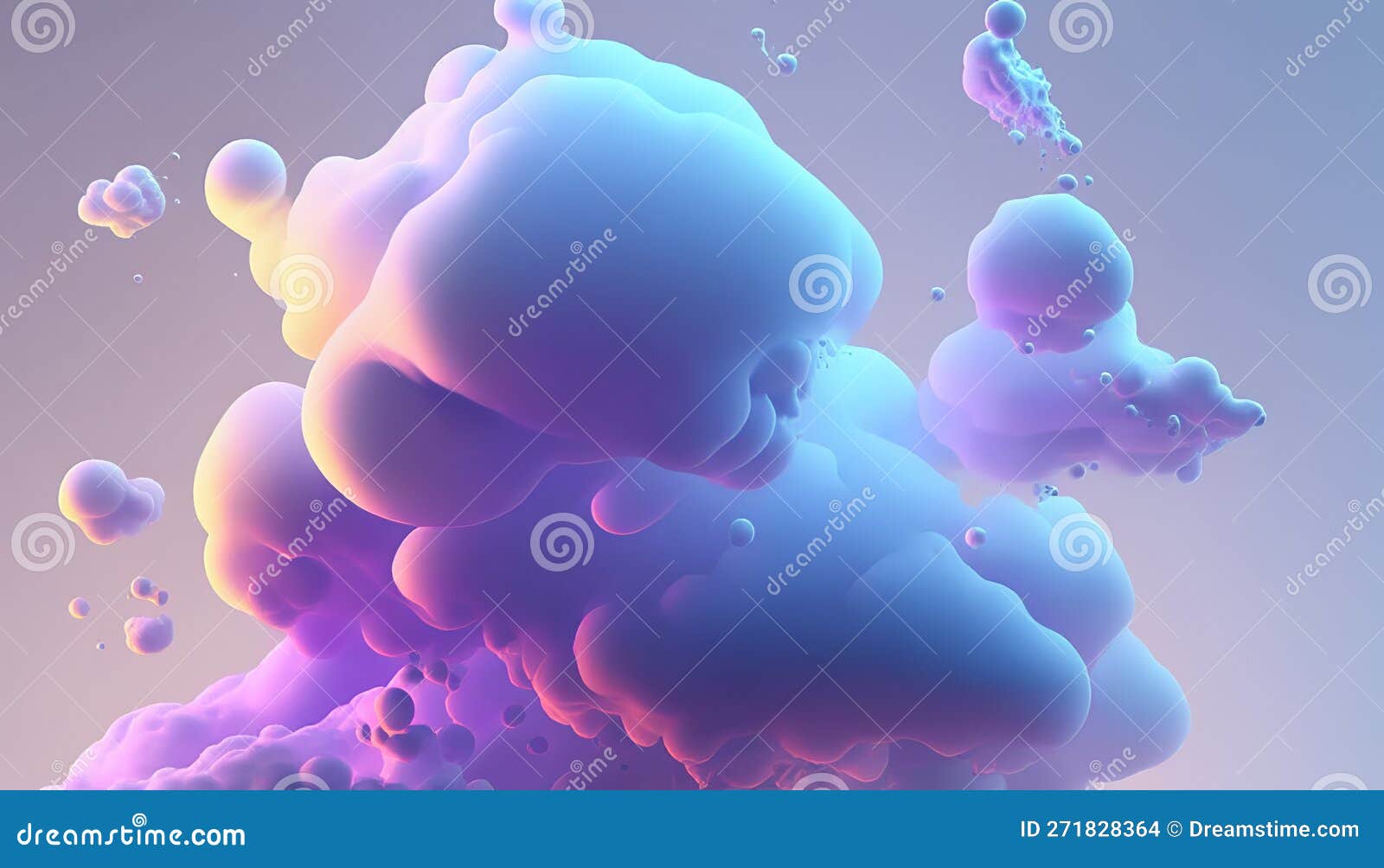 Cloud Creative Background. Using Your IU UX Design. Stock Illustration ...