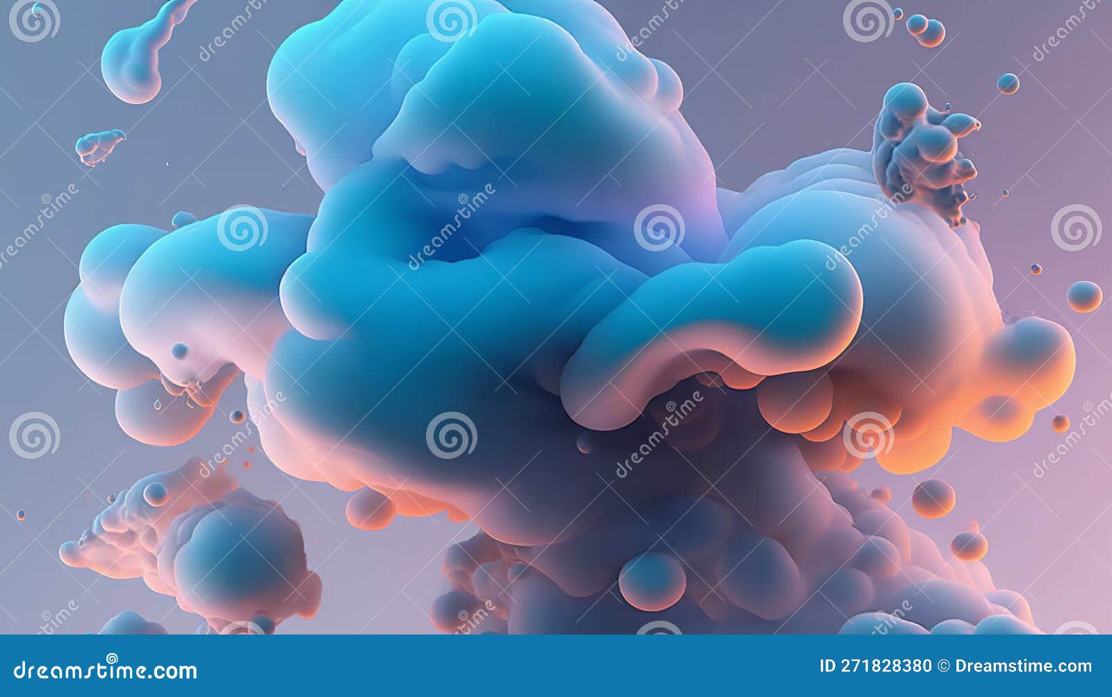 Cloud Creative Background. Using Your IU UX Design. Stock Illustration ...