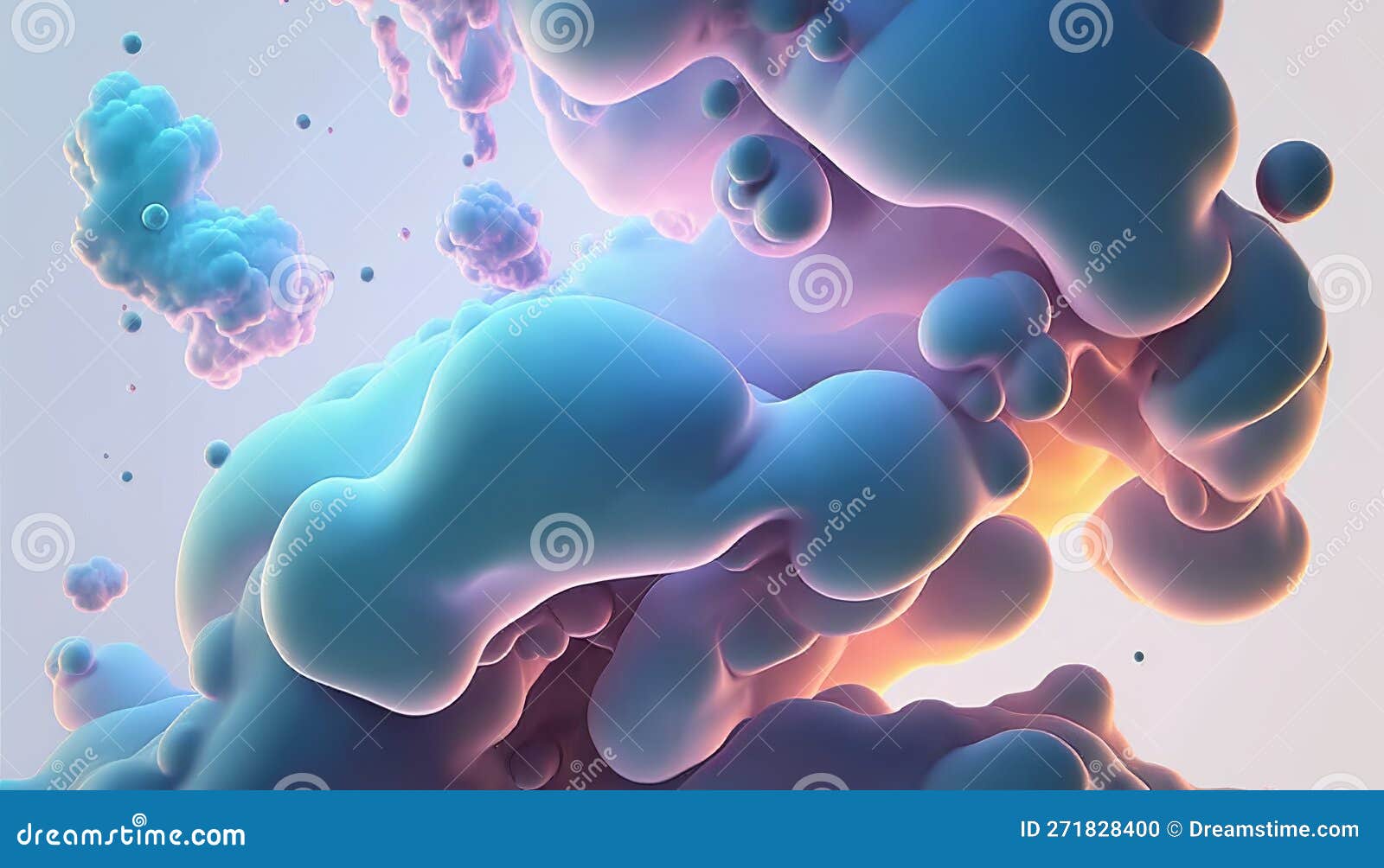 Cloud Creative Background. Using Your IU UX Design. Stock Illustration ...
