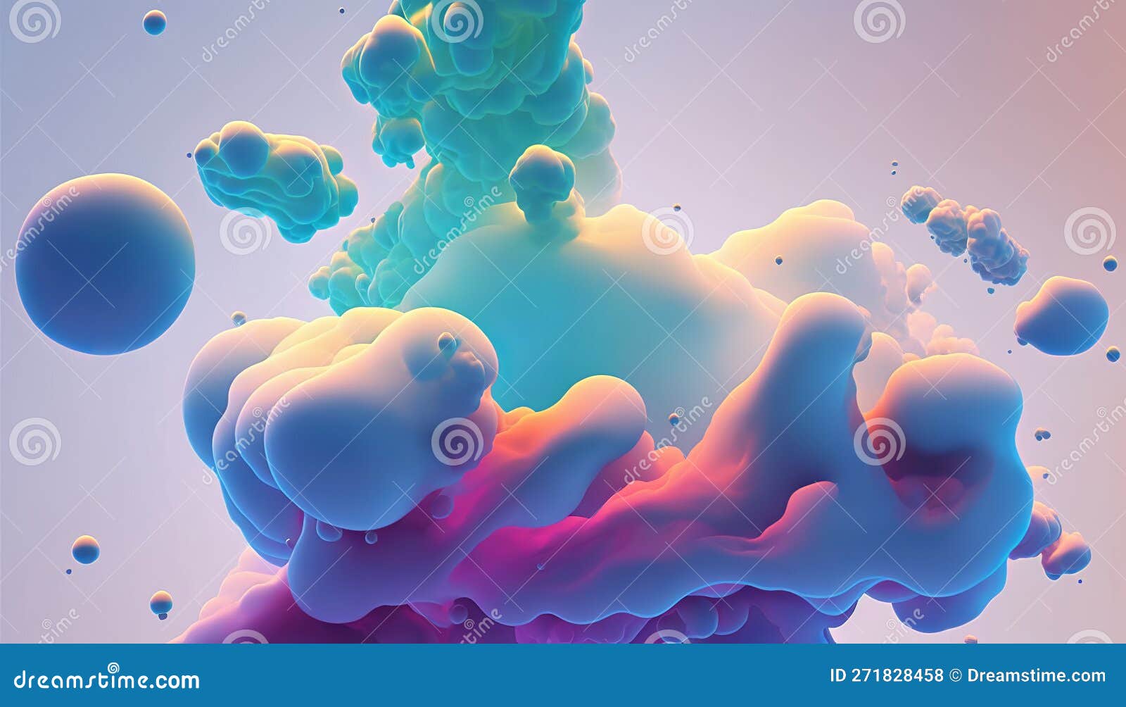 Cloud Creative Background. Using Your IU UX Design. Stock Illustration ...