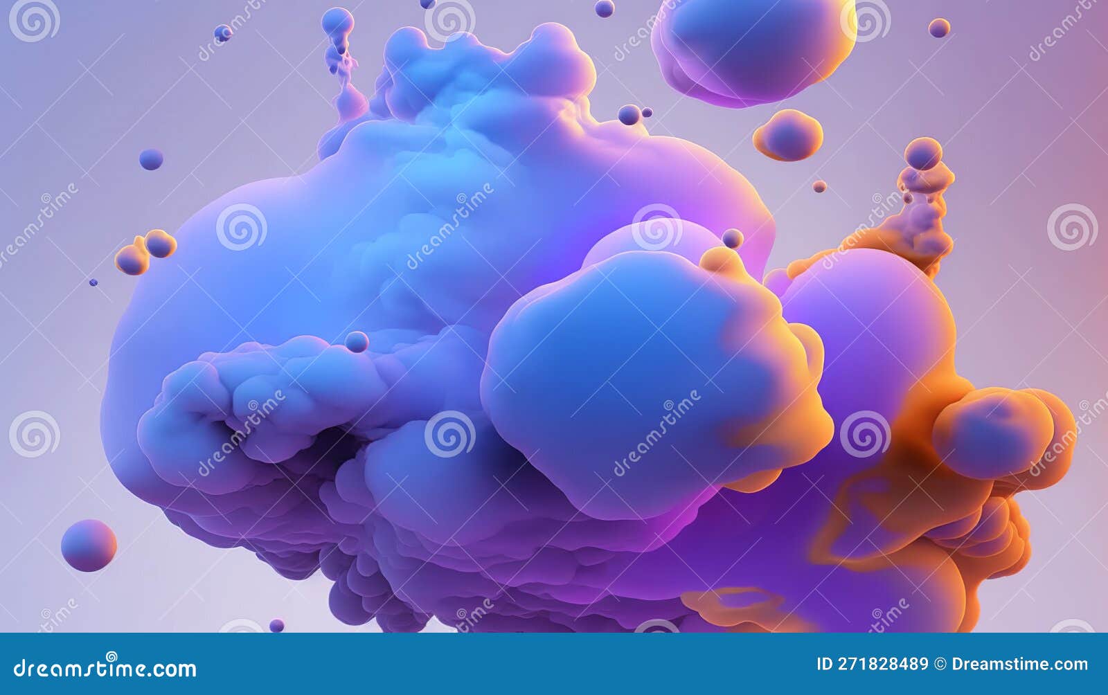 Cloud Creative Background. Using Your IU UX Design. Stock Illustration ...