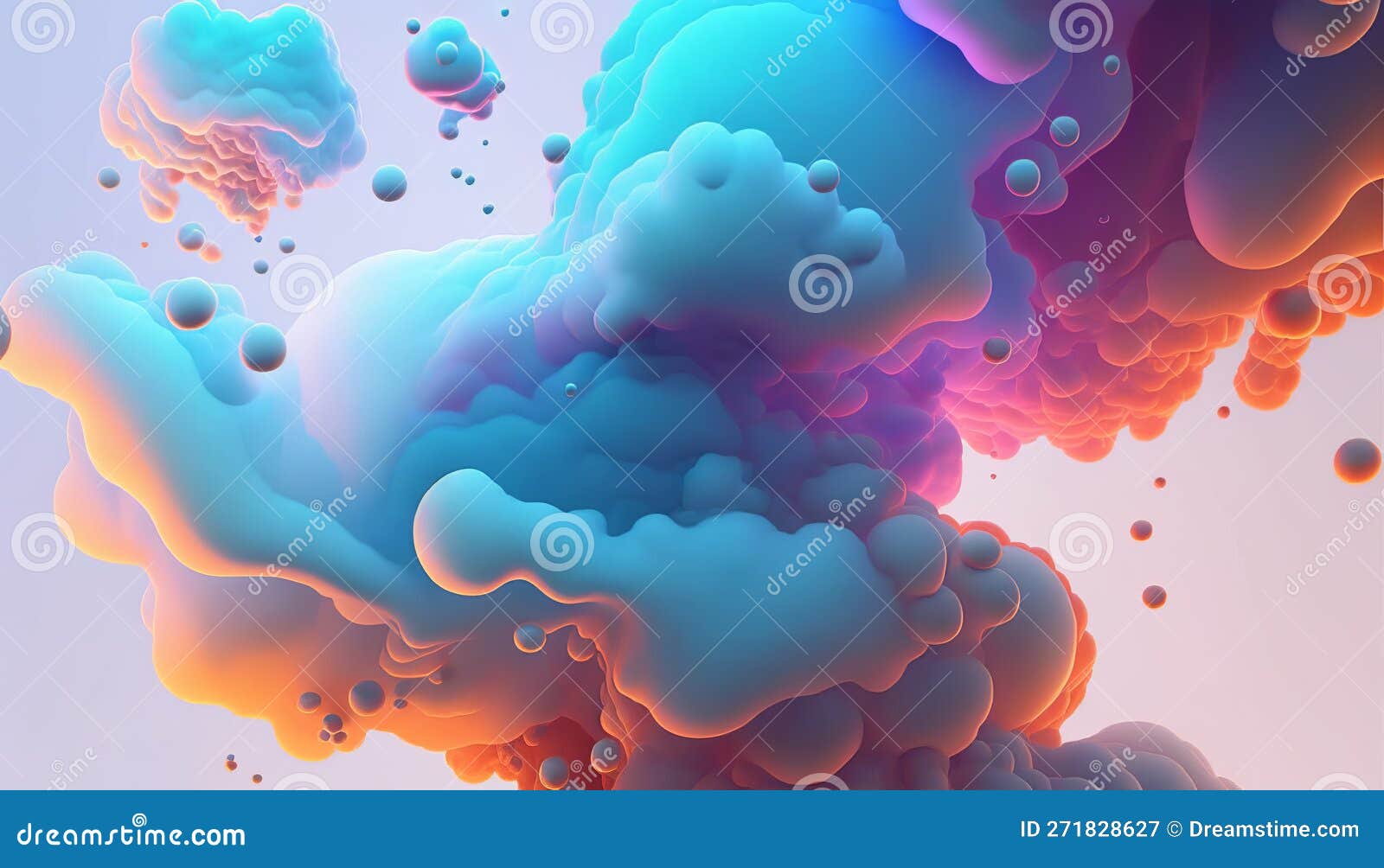 Cloud Creative Background. Using Your IU UX Design. Stock Illustration ...