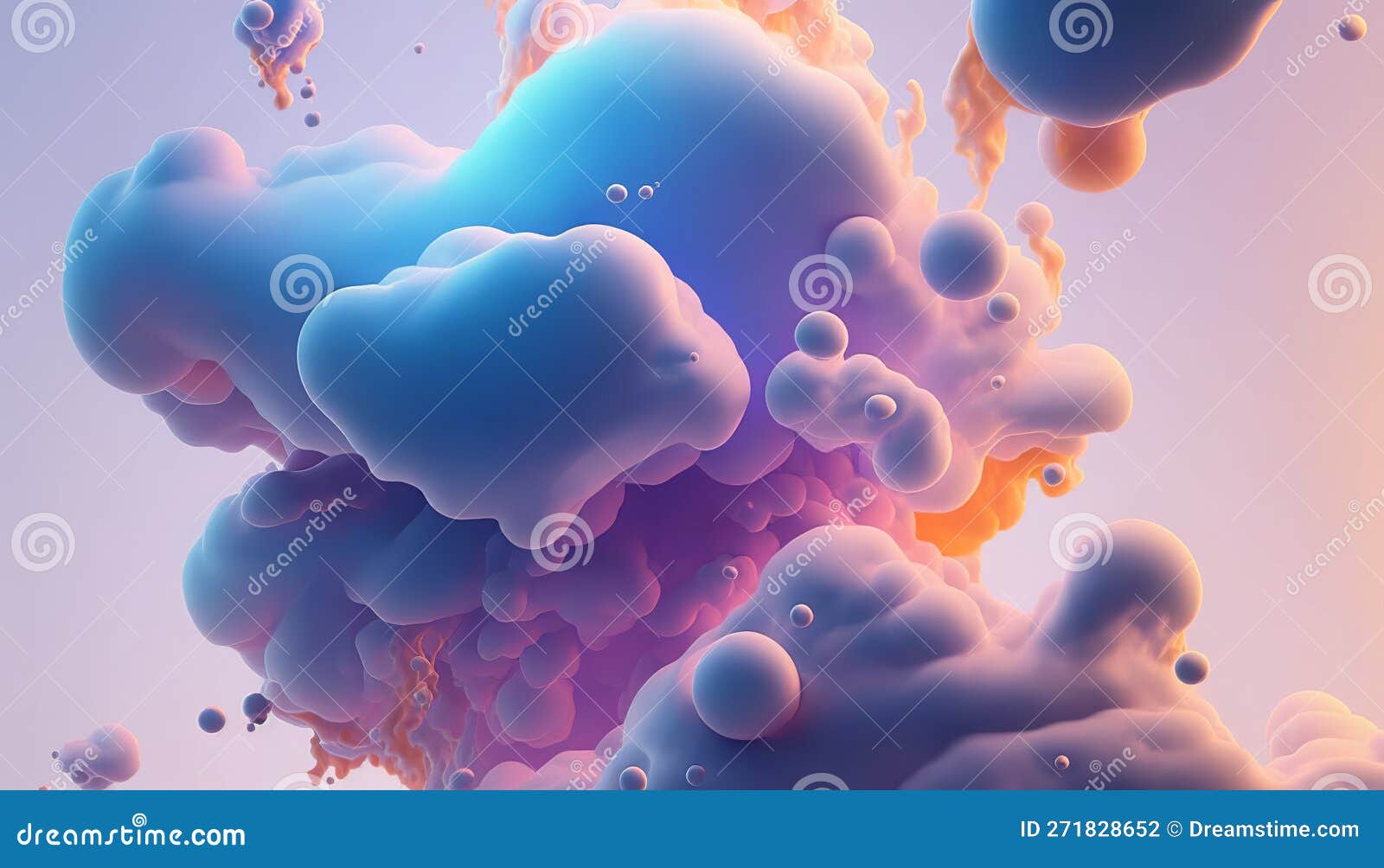 Cloud Creative Background. Using Your IU UX Design. Stock Illustration ...