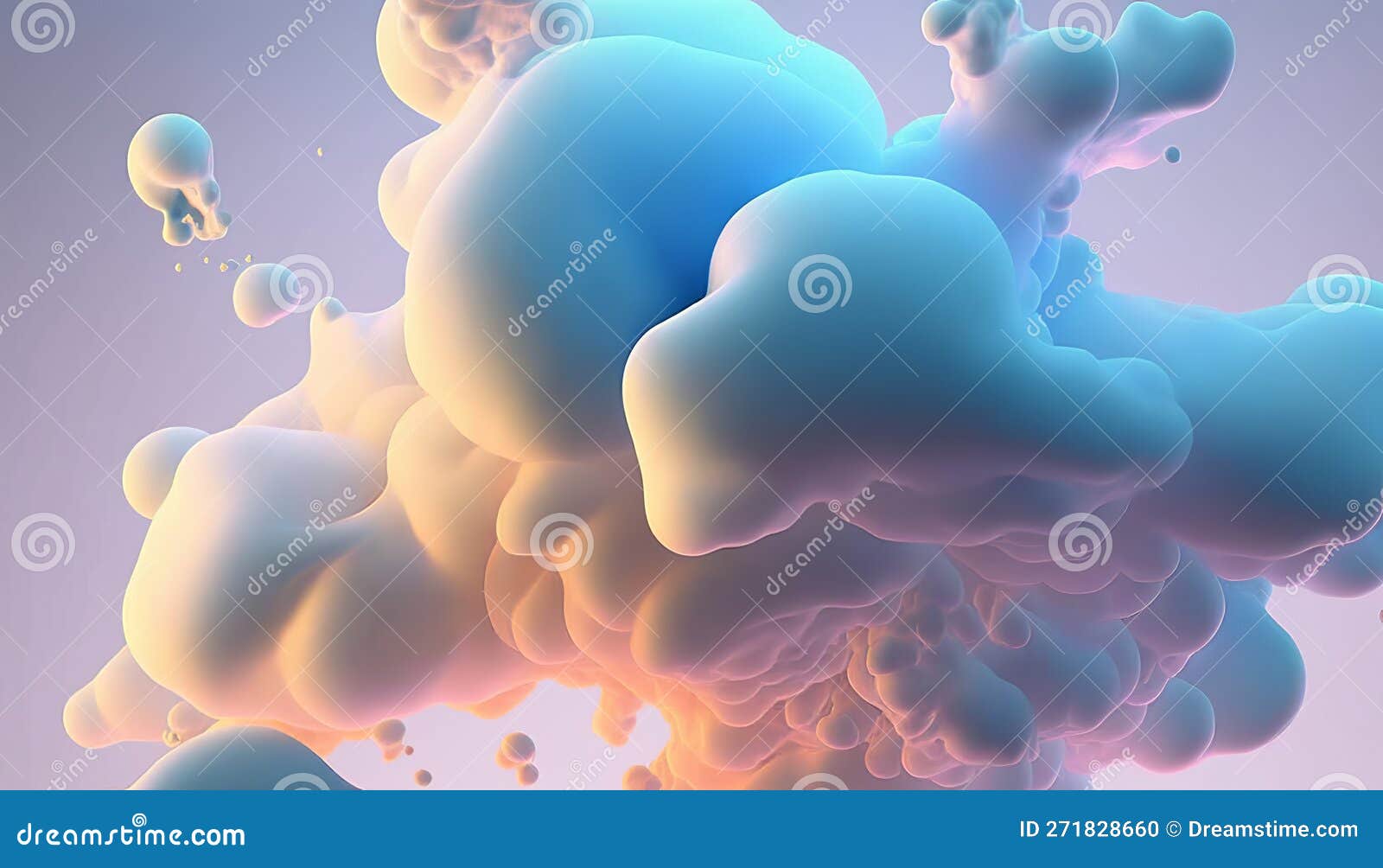 Cloud Creative Background. Using Your IU UX Design. Stock Illustration ...
