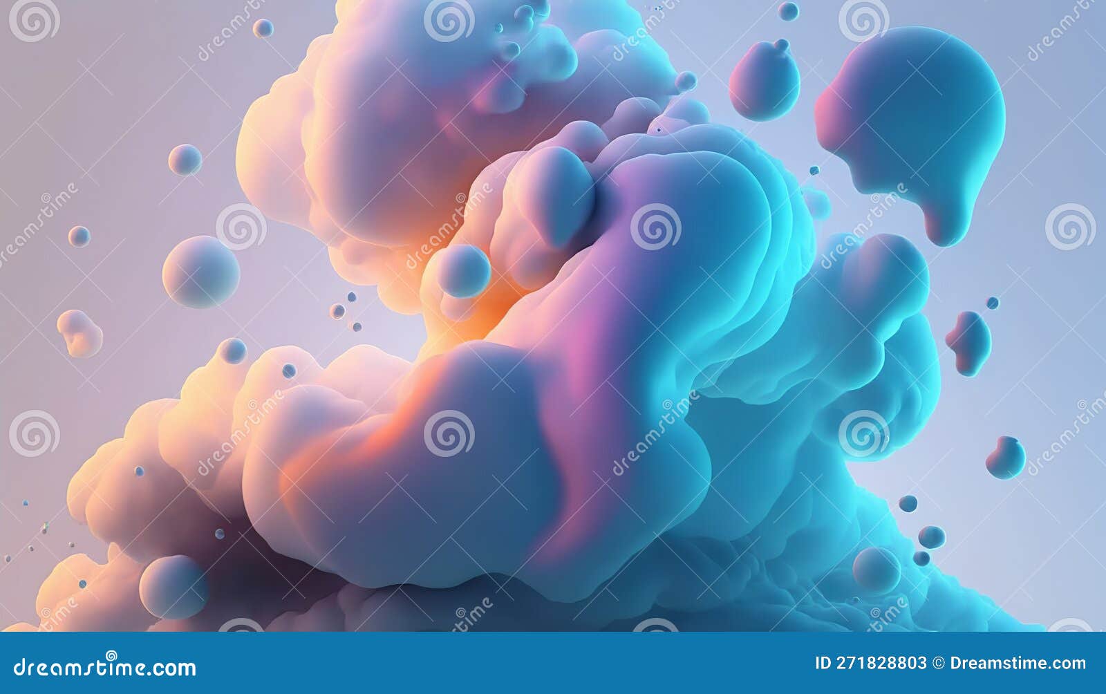 Cloud Creative Background. Using Your IU UX Design. Stock Illustration ...