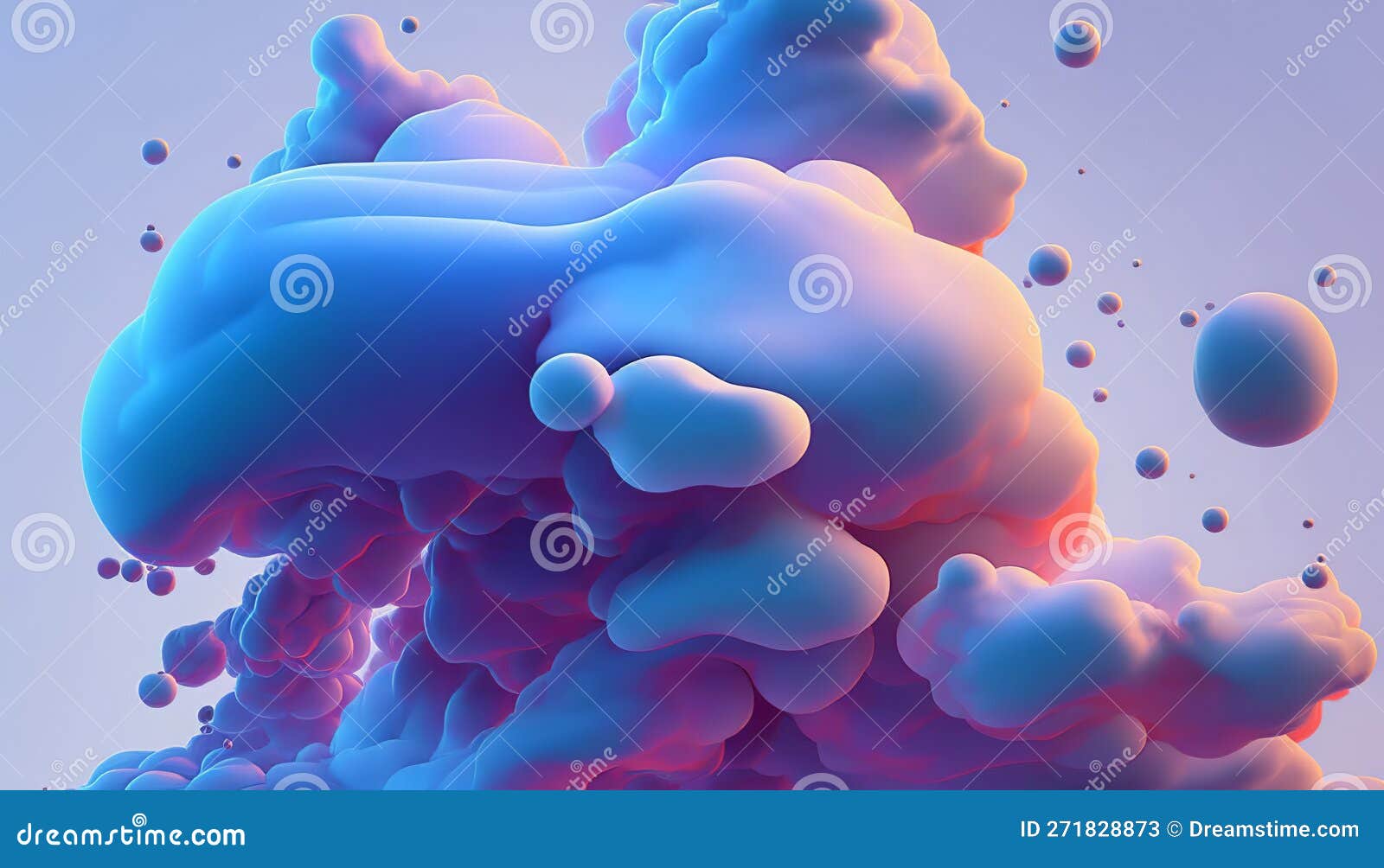 Cloud Creative Background. Using Your IU UX Design. Stock Illustration ...