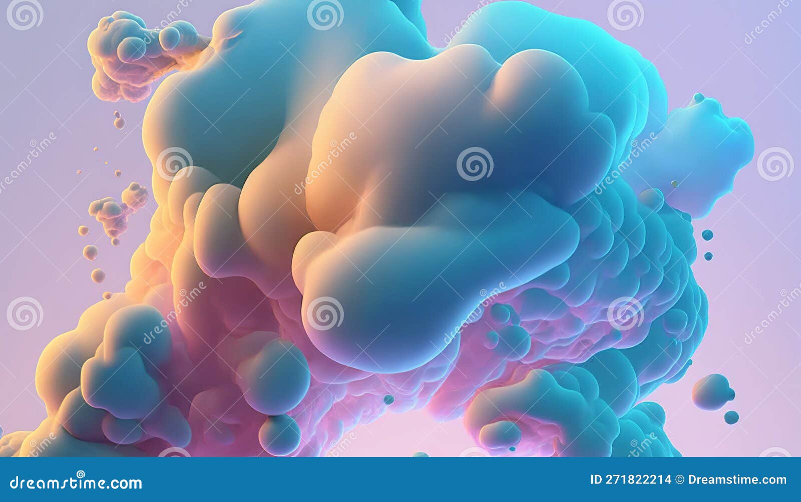 Cloud Creative Background. Using Your IU UX Design. Stock Illustration ...