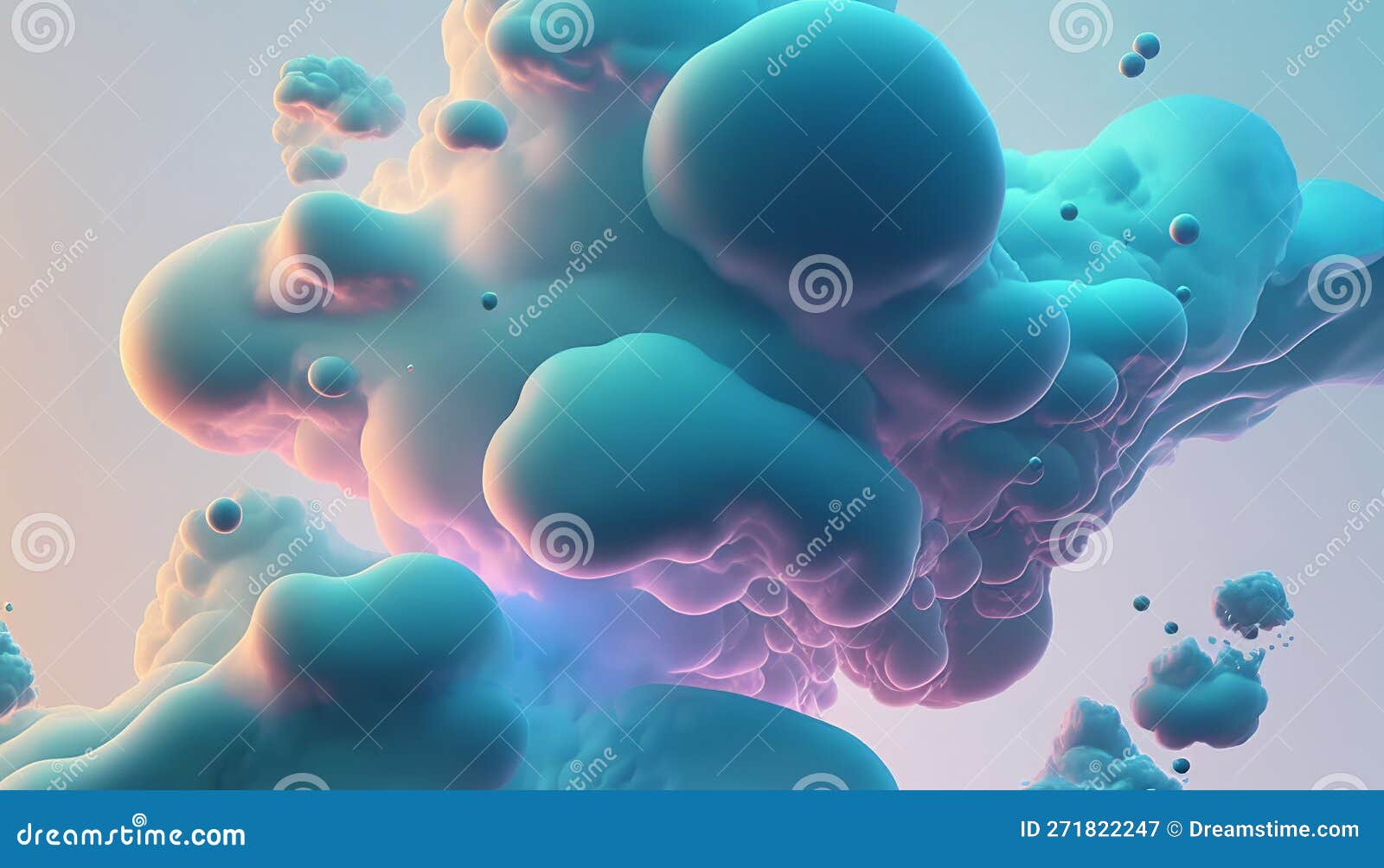 Cloud Creative Background. Using Your IU UX Design. Stock Illustration ...
