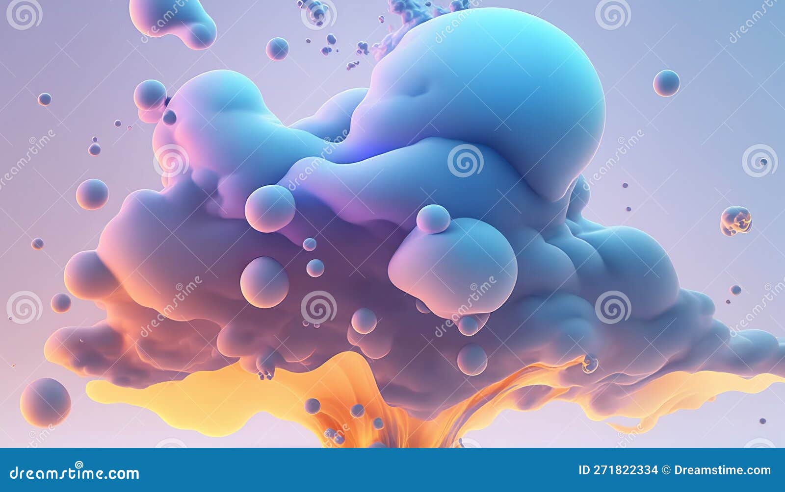 Cloud Creative Background. Using Your IU UX Design. Stock Illustration ...