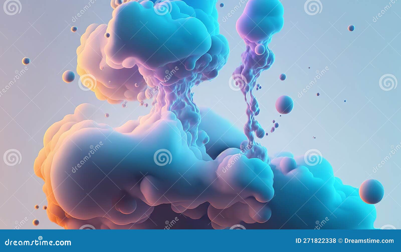 Cloud Creative Background. Using Your IU UX Design. Stock Illustration ...
