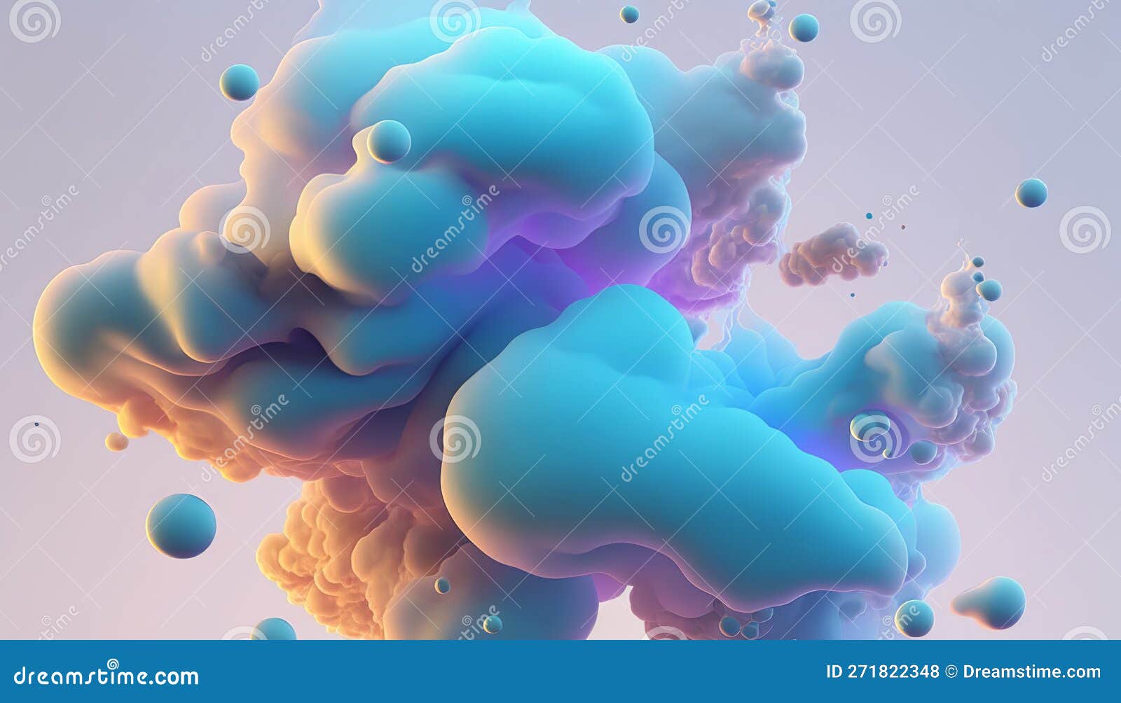 Cloud Creative Background. Using Your IU UX Design. Stock Illustration ...