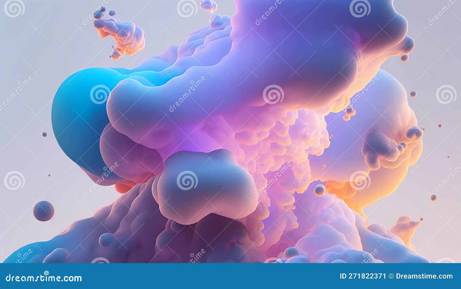 Cloud Creative Background. Using Your IU UX Design. Stock Illustration ...