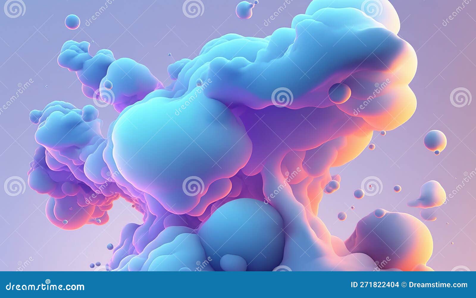 Cloud Creative Background. Using Your IU UX Design. Stock Illustration ...