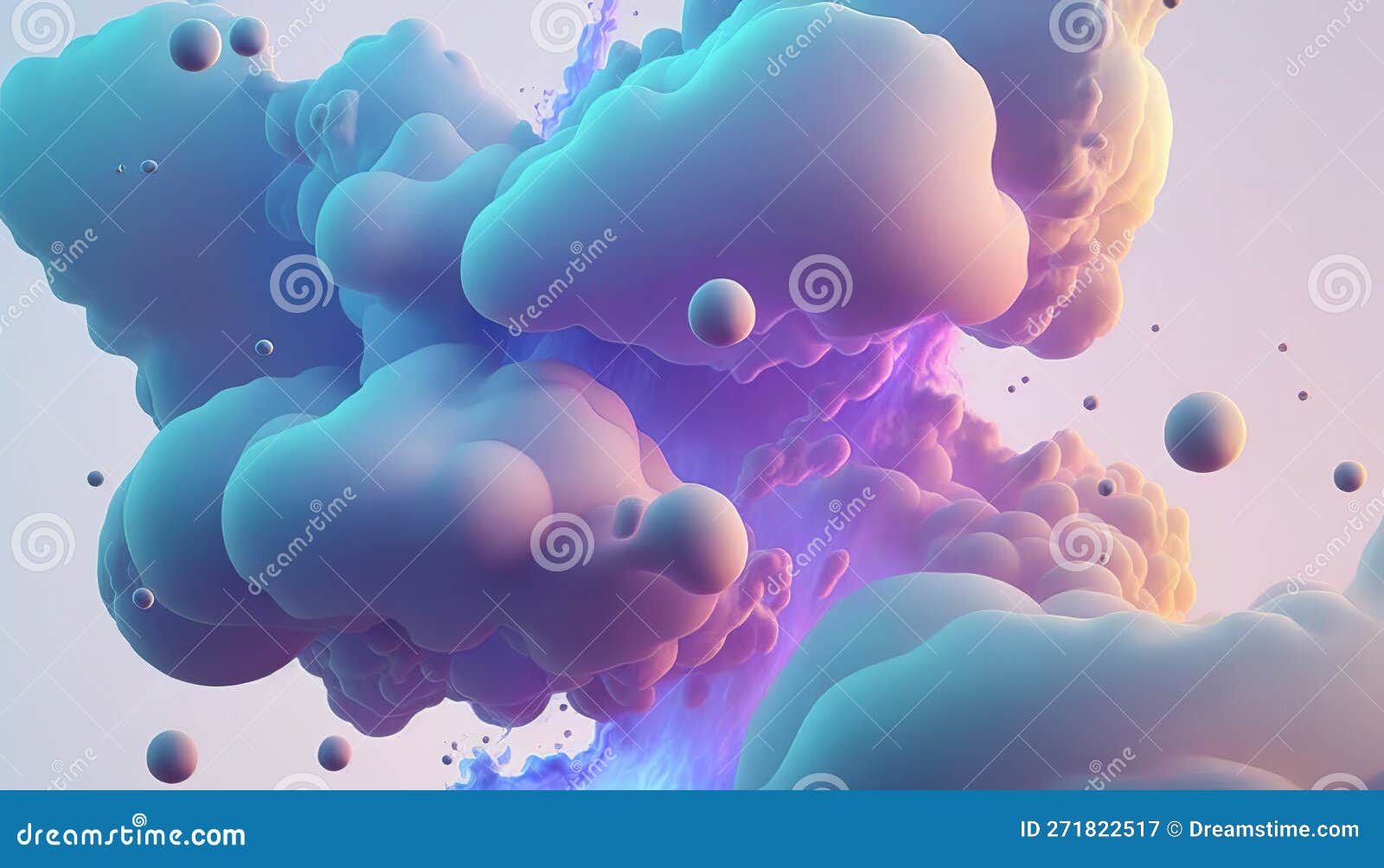 Cloud Creative Background. Using Your IU UX Design. Stock Illustration ...