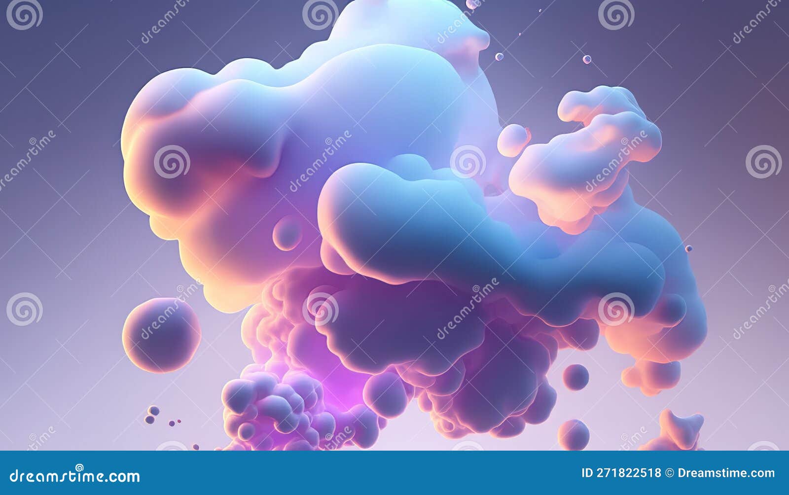 Cloud Creative Background. Using Your IU UX Design. Stock Illustration ...