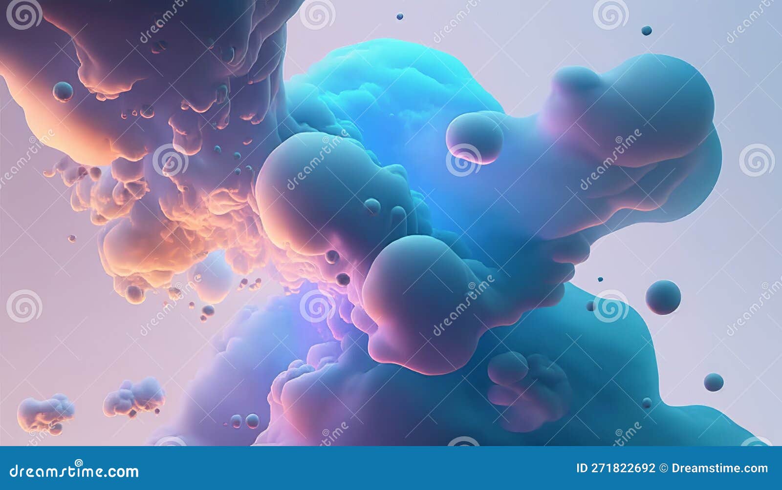 Cloud Creative Background. Using Your IU UX Design. Stock Illustration ...