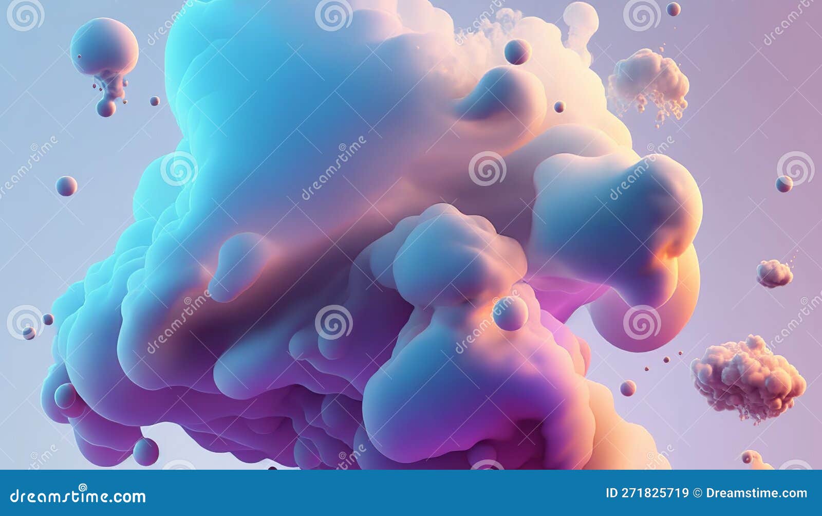 Cloud Creative Background. Using Your IU UX Design. Stock Image - Image ...
