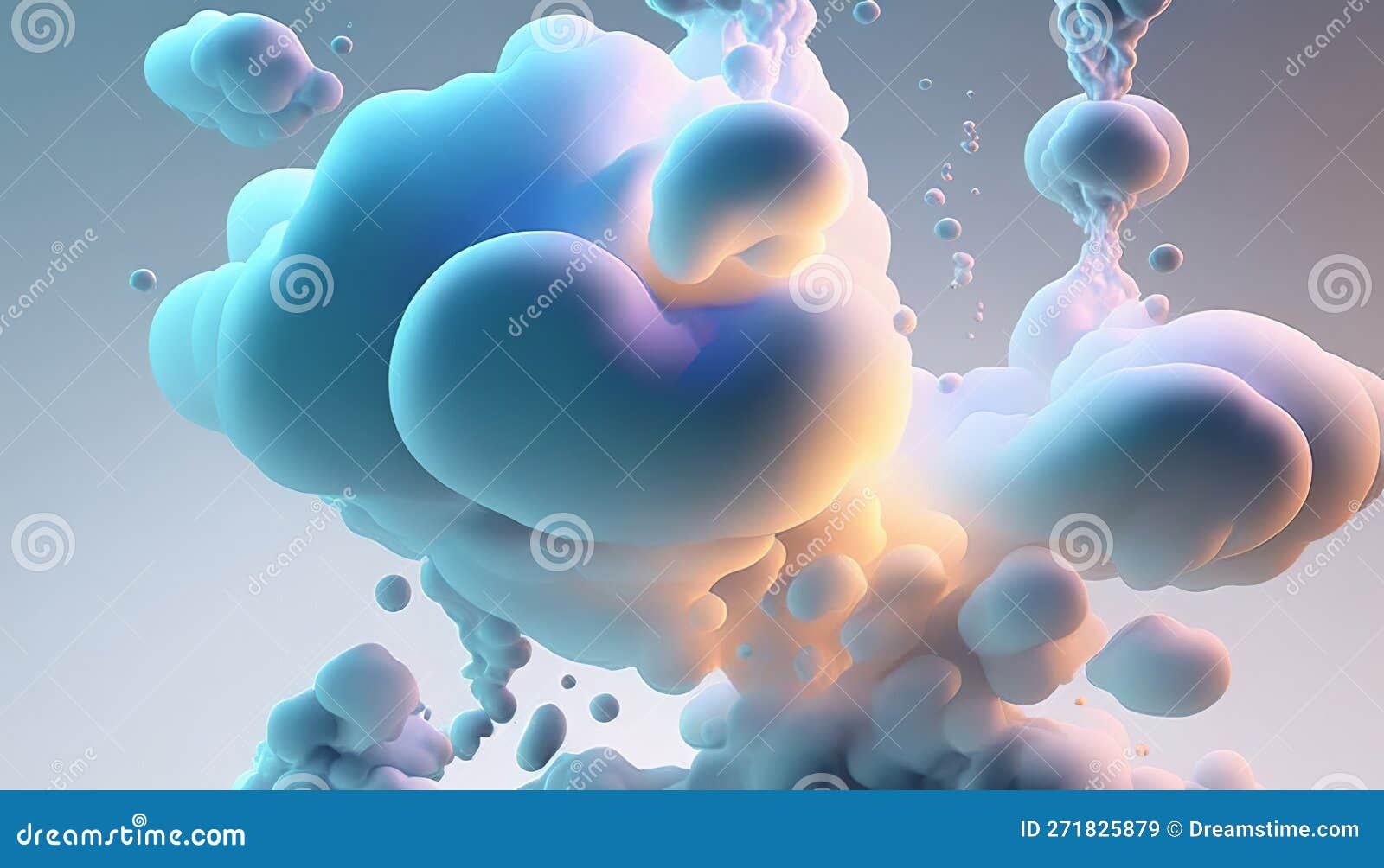 Cloud Creative Background. Using Your IU UX Design. Stock Image - Image ...