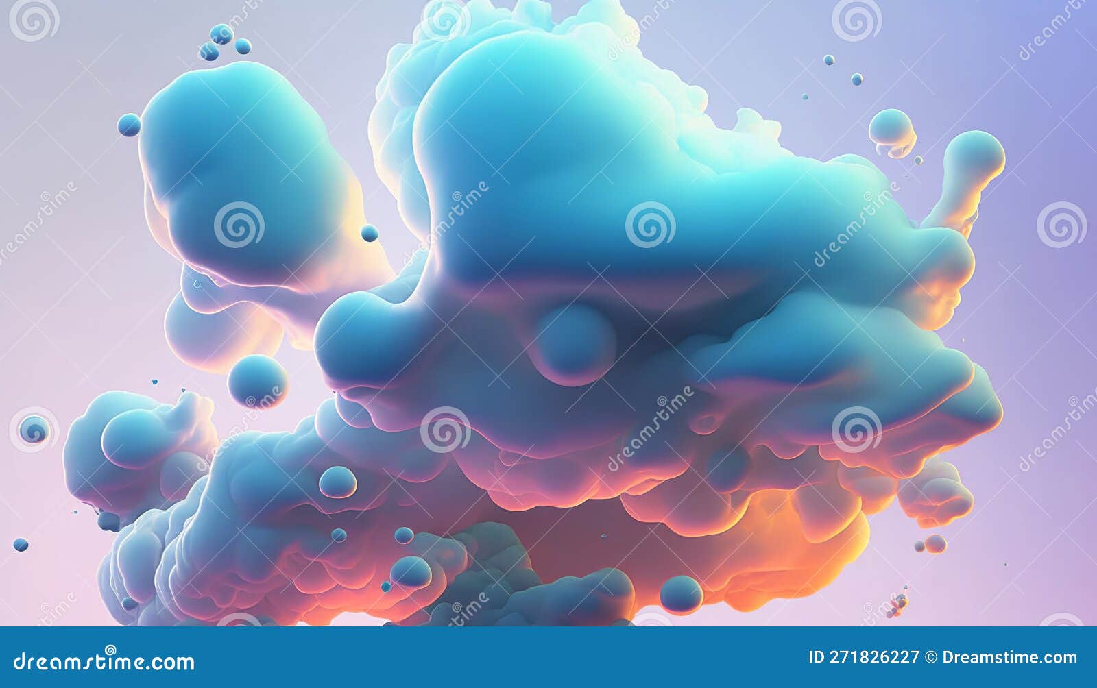 Cloud Creative Background. Using Your IU UX Design. Stock Image - Image ...