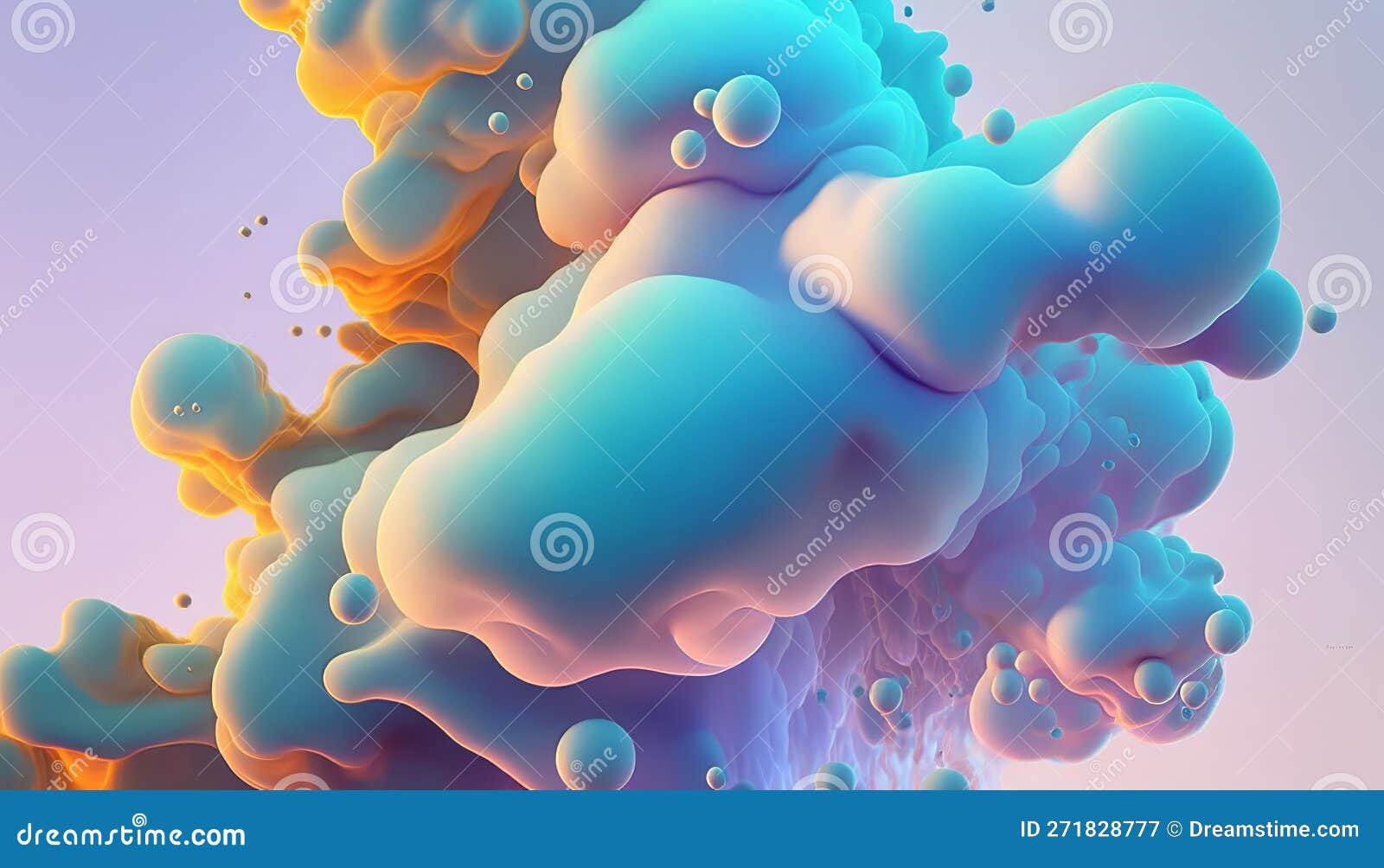 Cloud Creative Background. Using Your IU UX Design. Stock Illustration ...