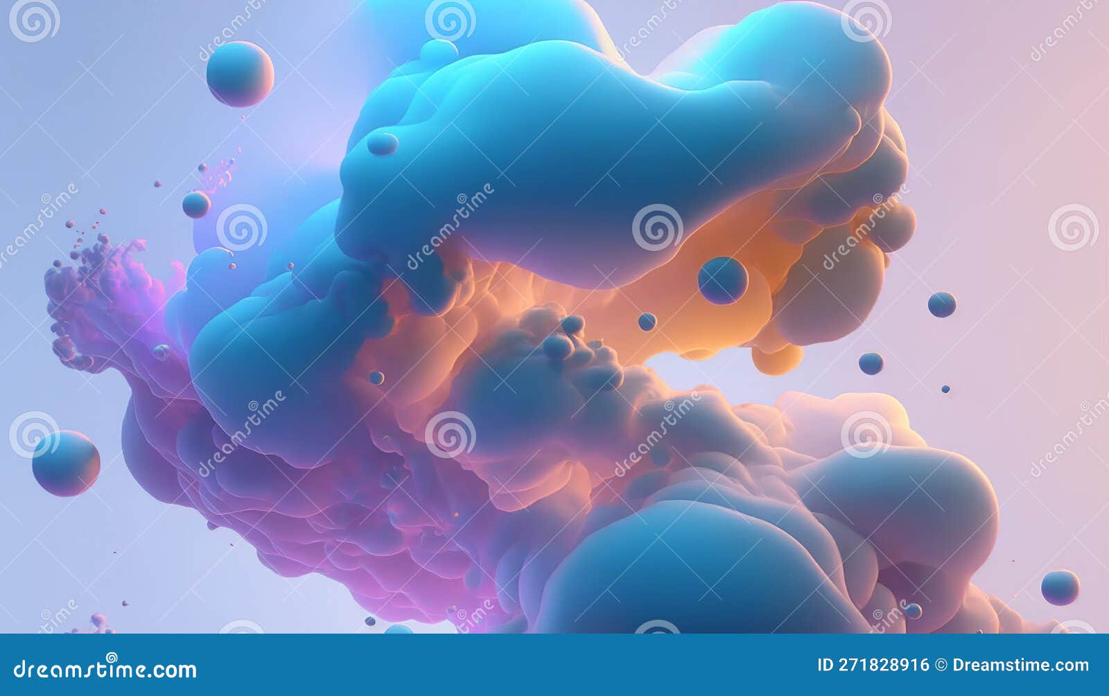 Cloud Creative Background. Using Your IU UX Design. Stock Illustration ...