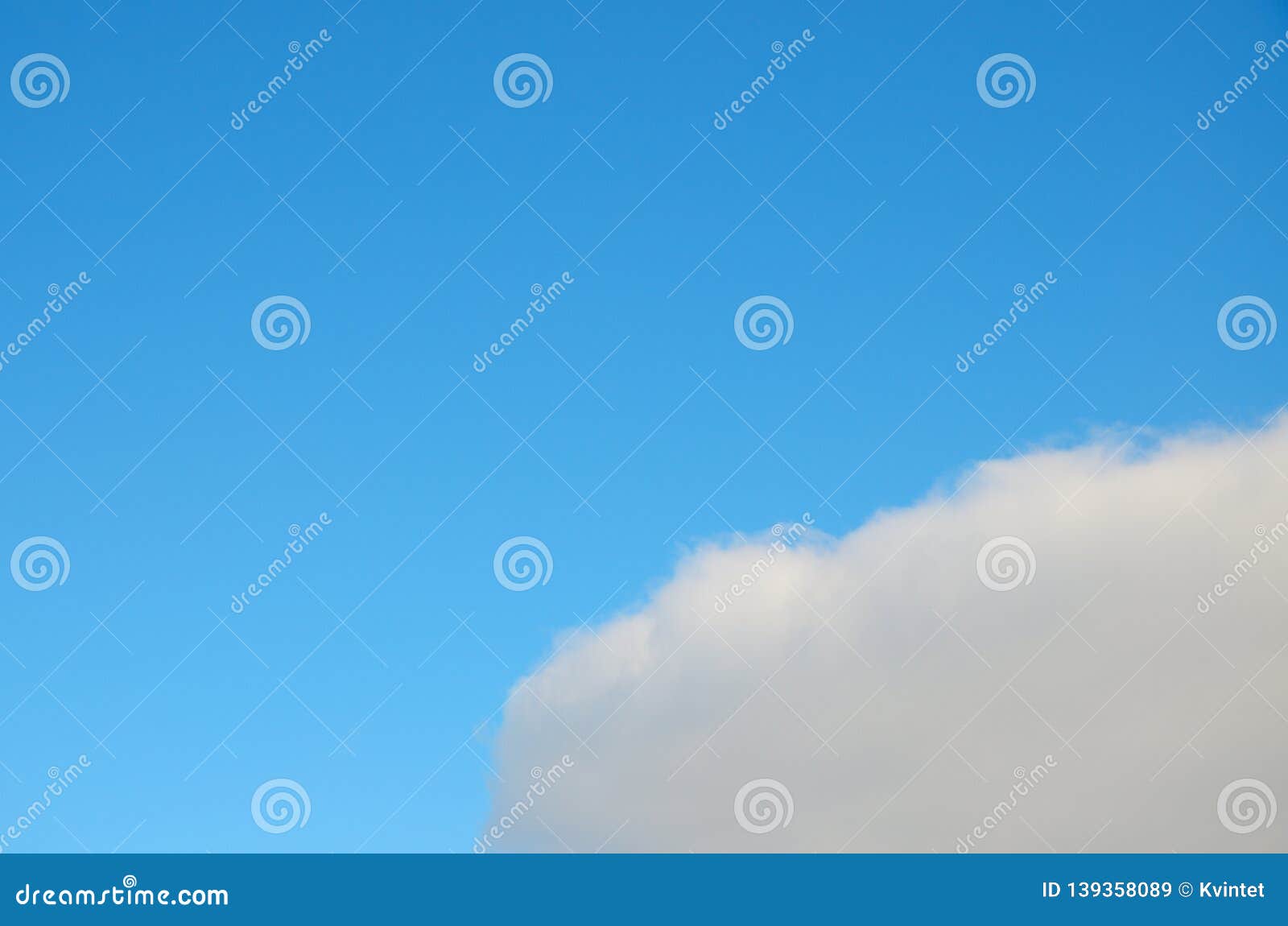 Cloud with Curved Growing Edge in Blue Sky Stock Image - Image of angle ...