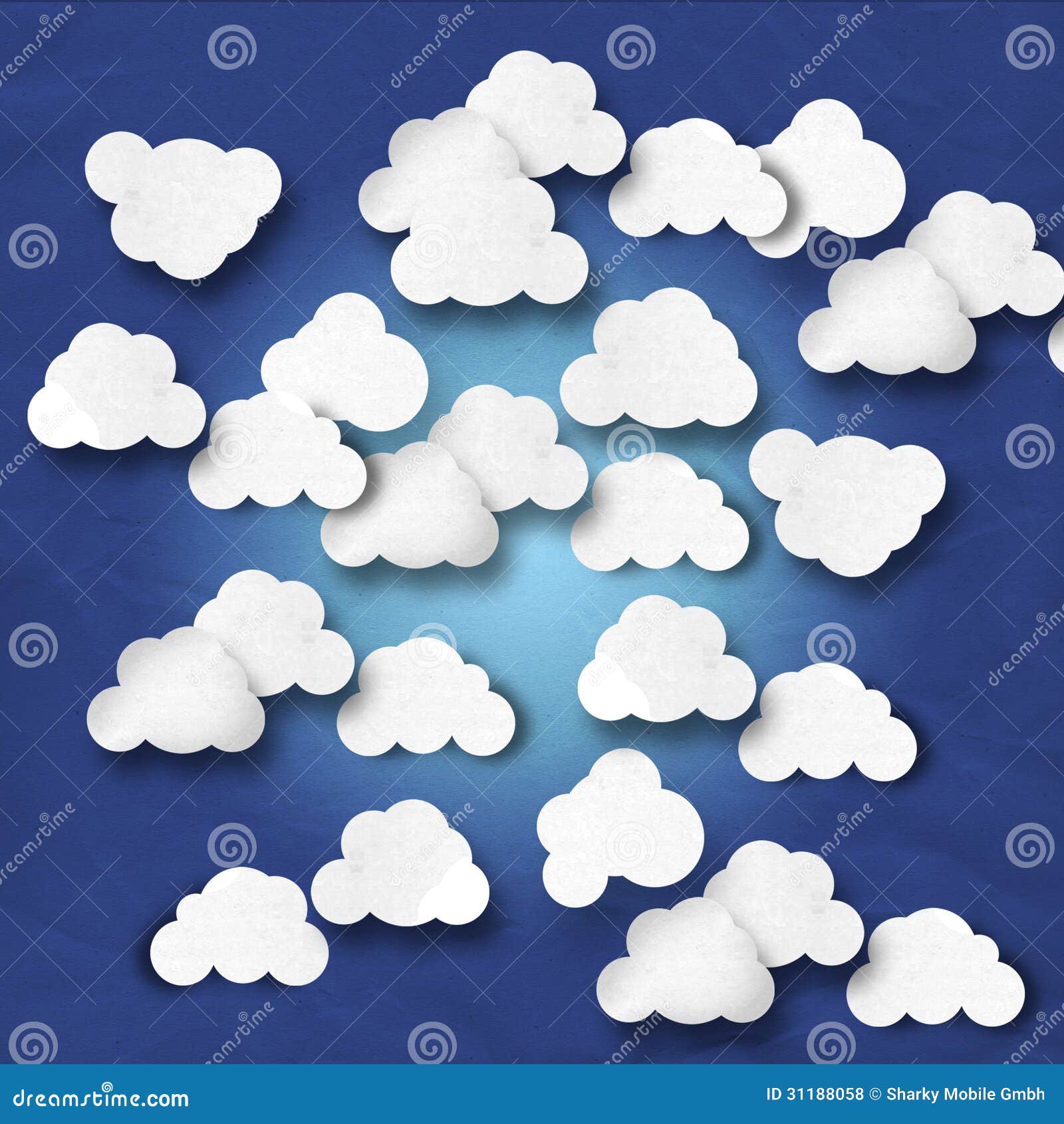 Cloud cut out illustration stock illustration. Illustration of blocks ...