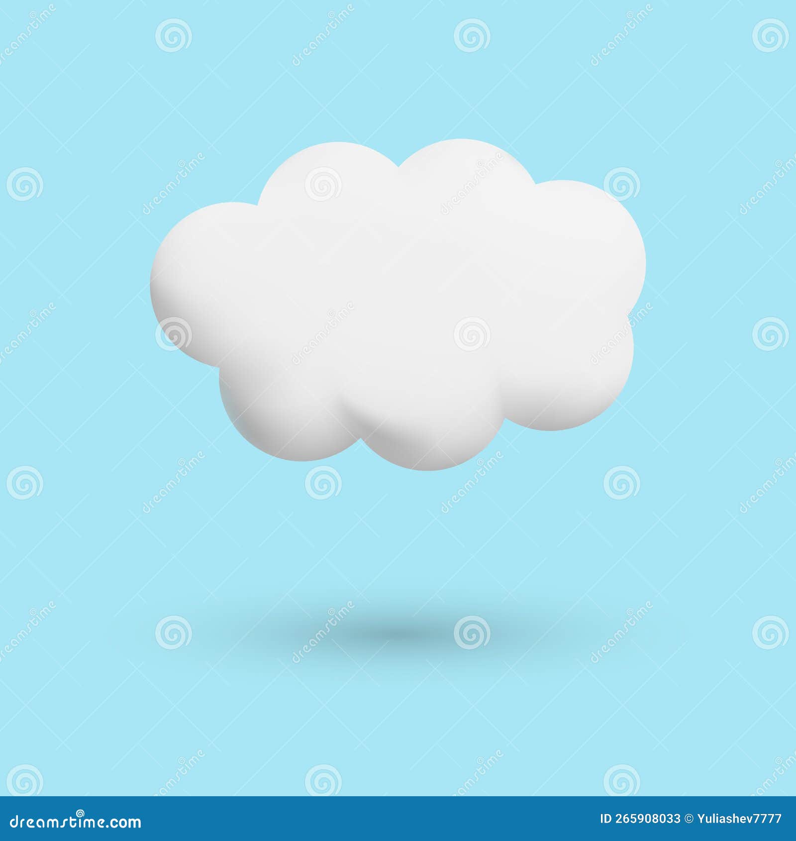 Cloud 3D, vector stock vector. Illustration of environment - 265908033