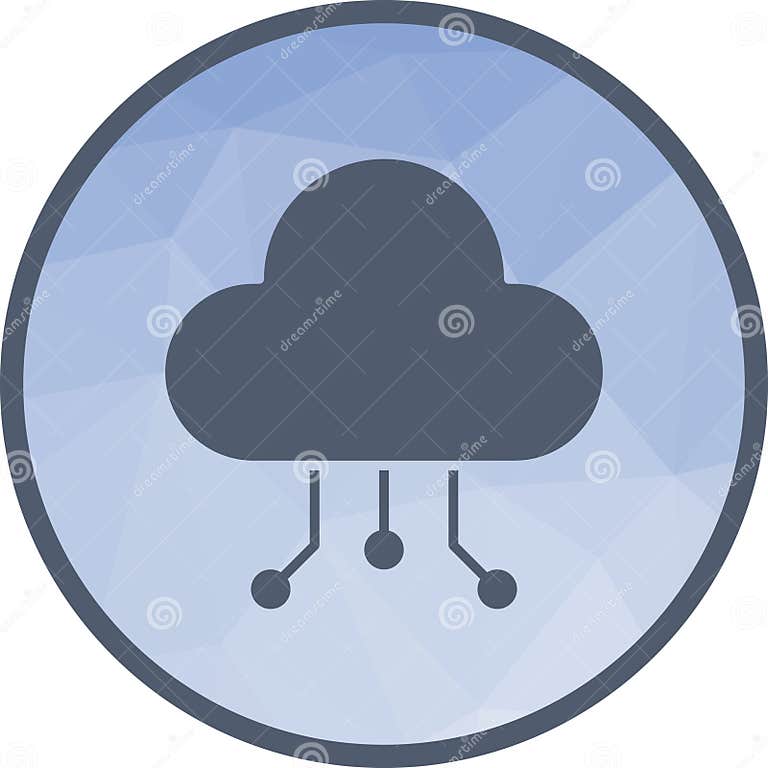 Cloud Data Distribution Icon Vector Image. Stock Vector - Illustration ...
