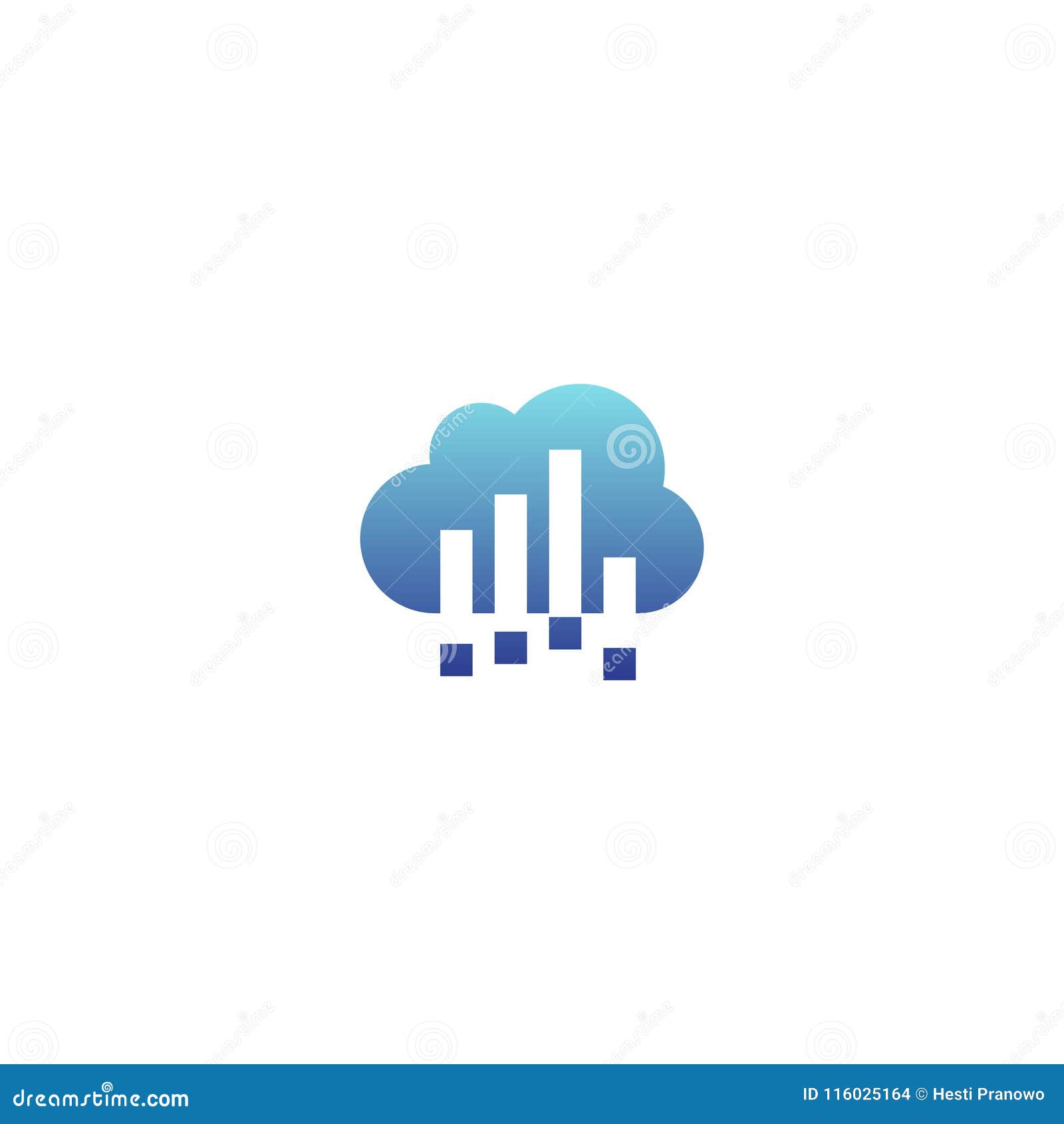 Cloud Data Icon in Modern Style for Web, Graphic and Mobile Design ...