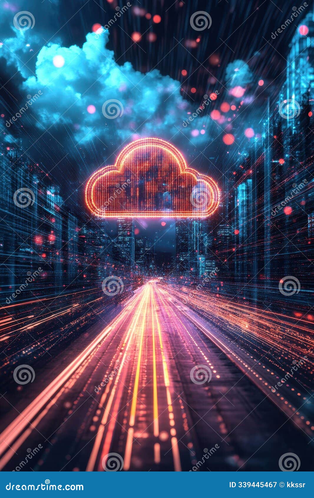 Cloud Data Migration, Visualize the Movement of Data within a Digital ...