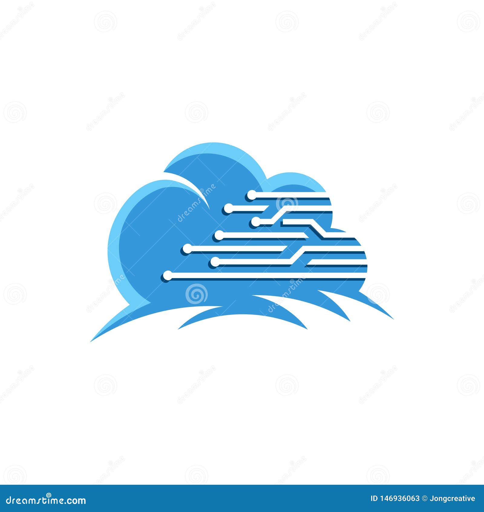 Cloud Data Network Computing Computer Internet Symbol Stock Vector ...